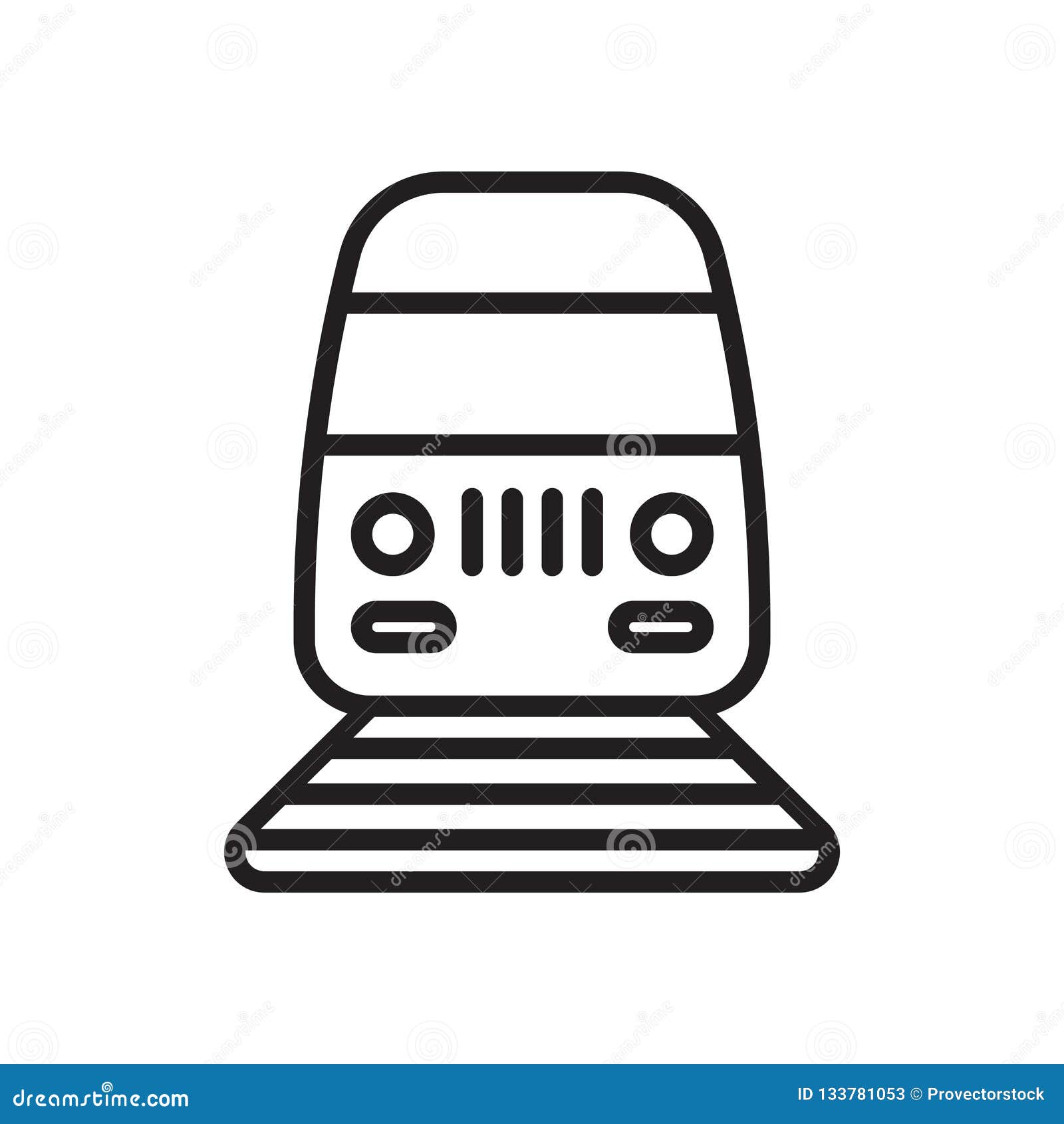 Train Icon Vector Sign and Symbol Isolated on White Background Stock ...