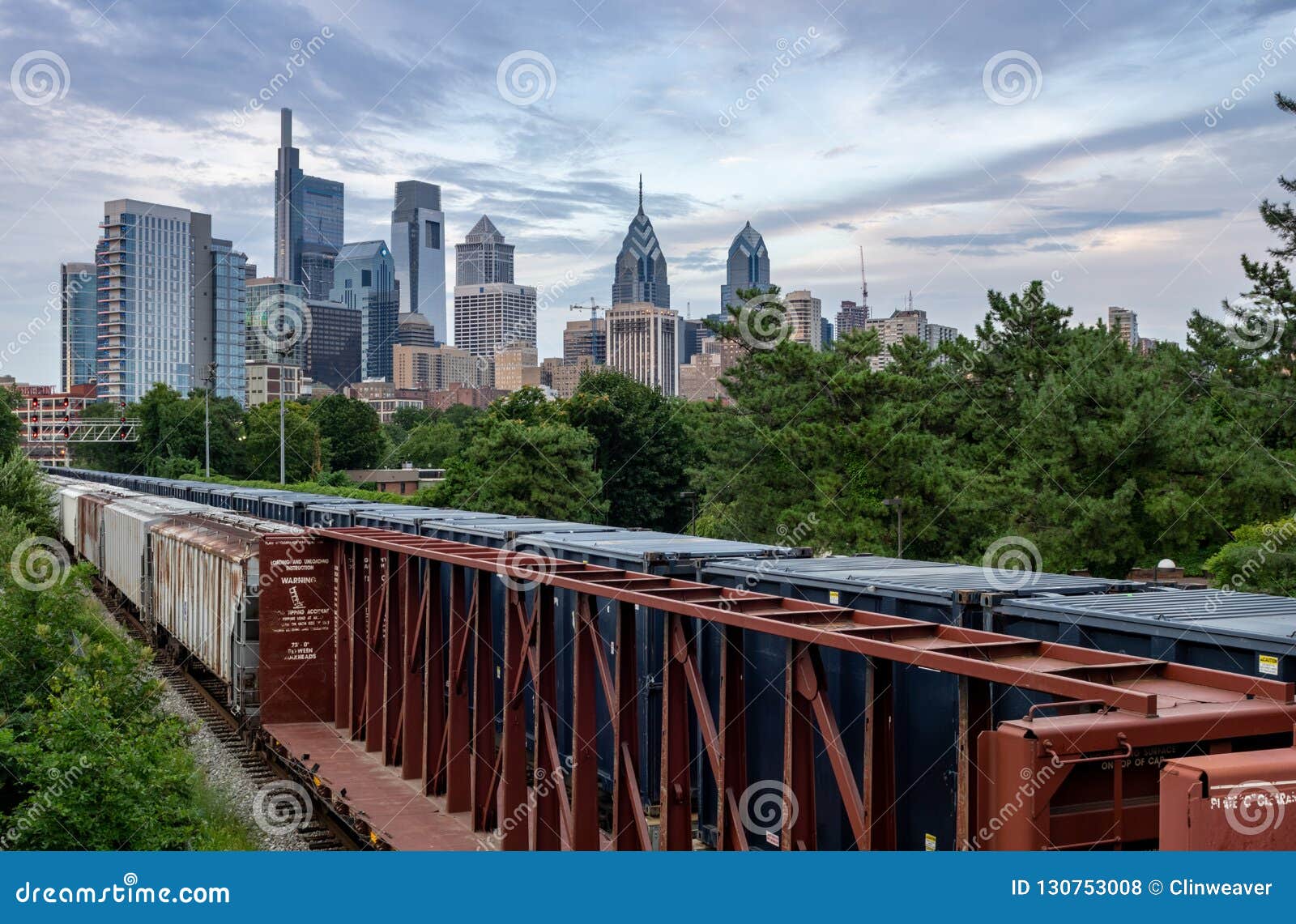 Train and Infrastructure of Philadelphia Editorial Stock Photo - Image ...