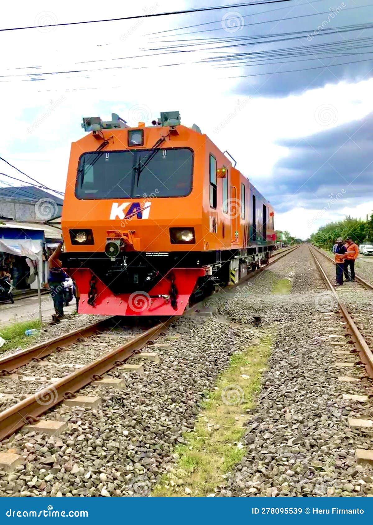 Track Inspection Vehicle For NSW State Rail Travels Along The Railway ...