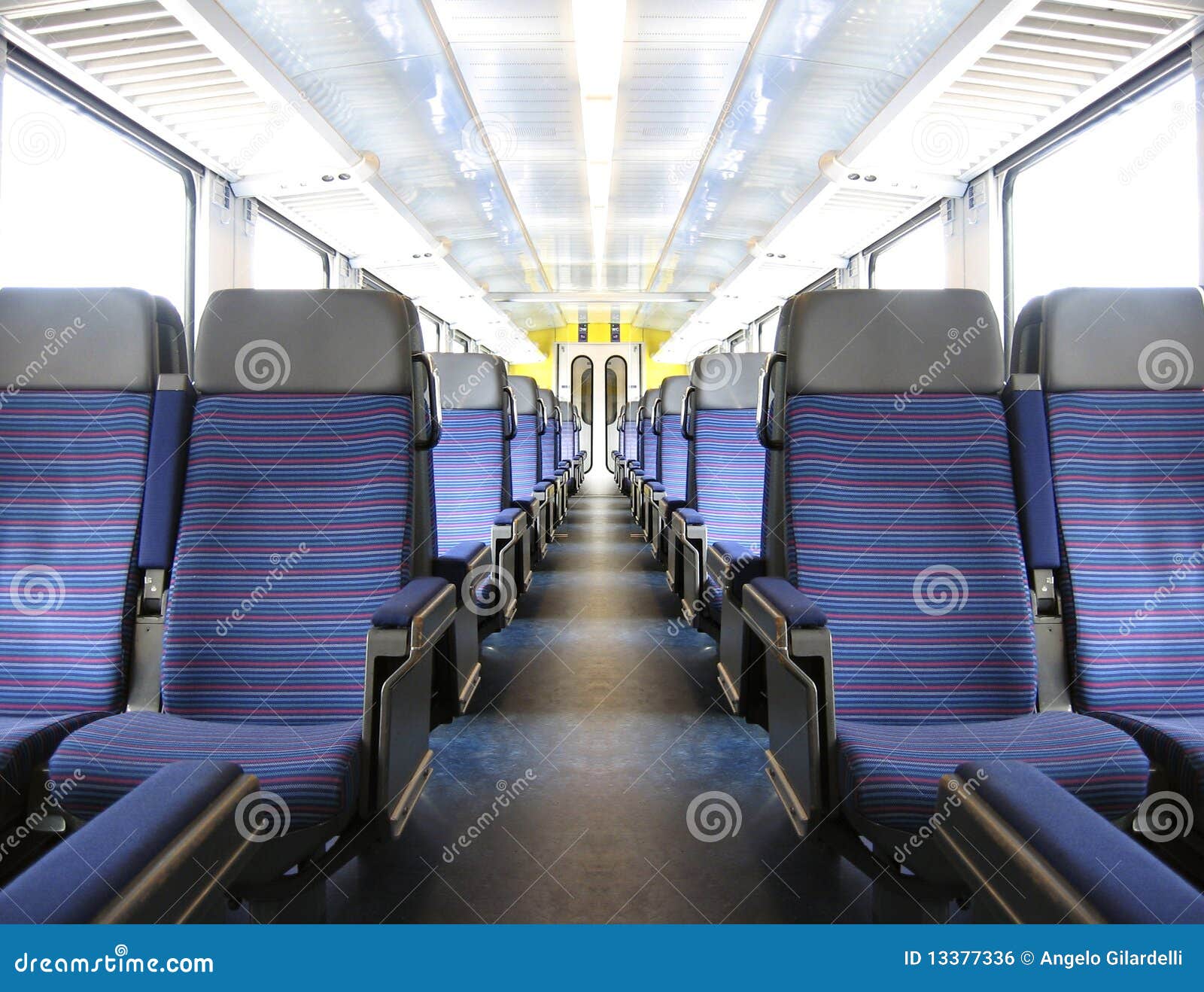 Train interior stock photo. Image of blue, trial, horizontal - 13377336