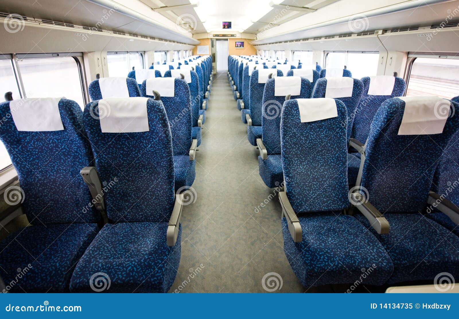 Train interior stock image. Image of multiple, handle - 14134735