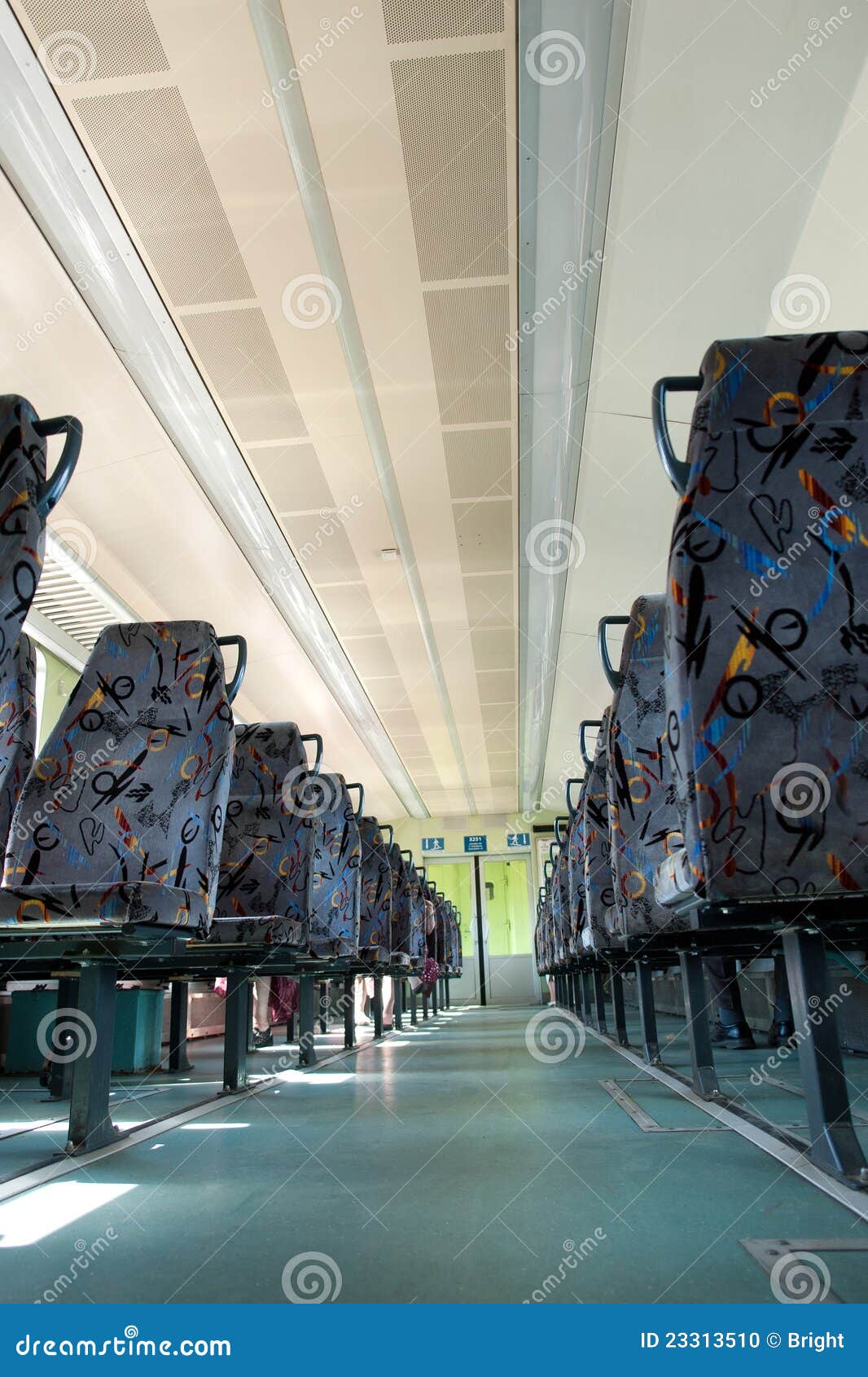 Train Interior stock photo. Image of floor, ceiling, tram - 23313510