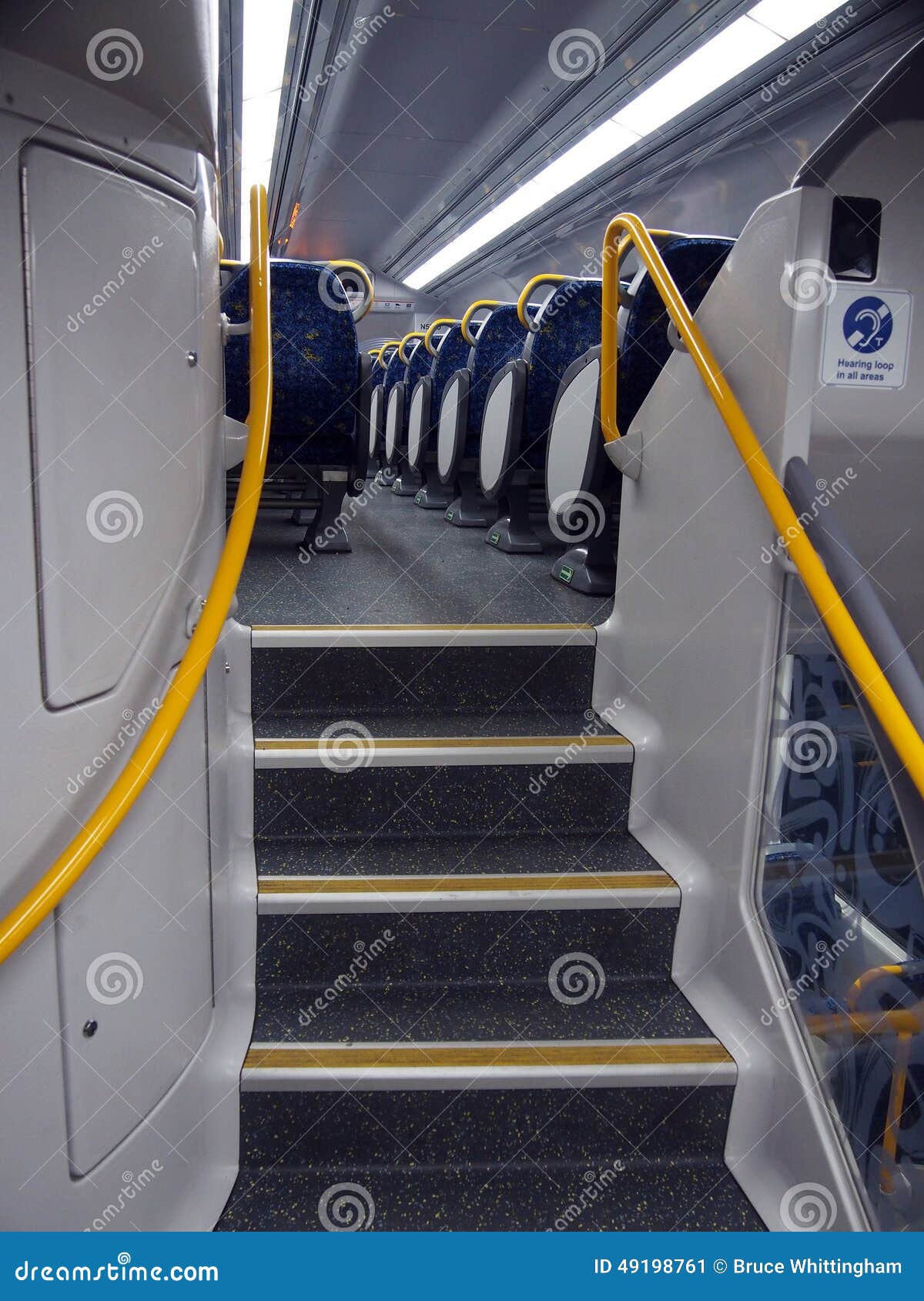 Train Interior stock image. Image of deck, stairs, interior - 49198761