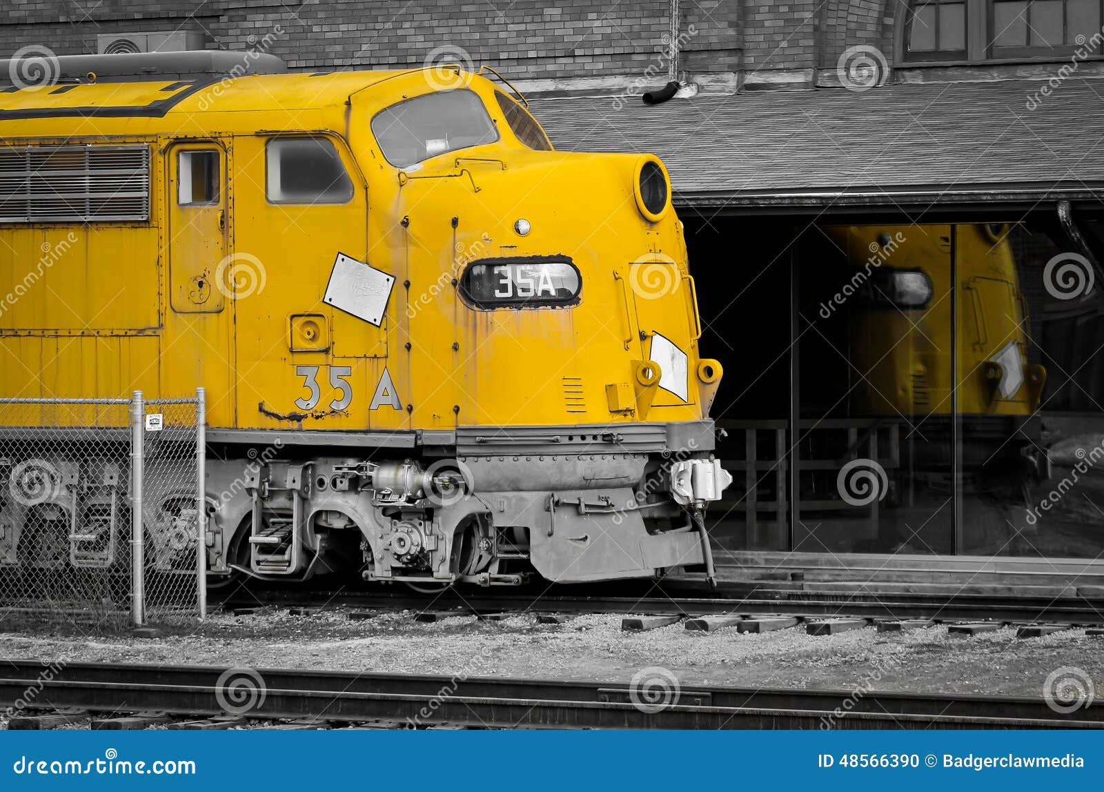 Train and Its Reflection at Train Staion Editorial Image - Image of ...