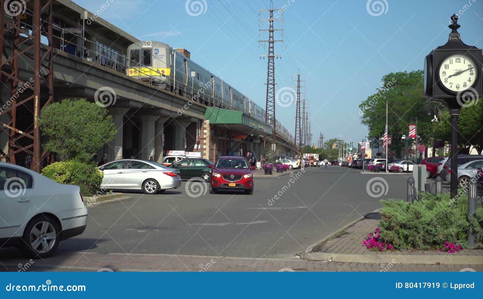 Train Leaves Station during the Morning Commute Stock Video - Video of ...