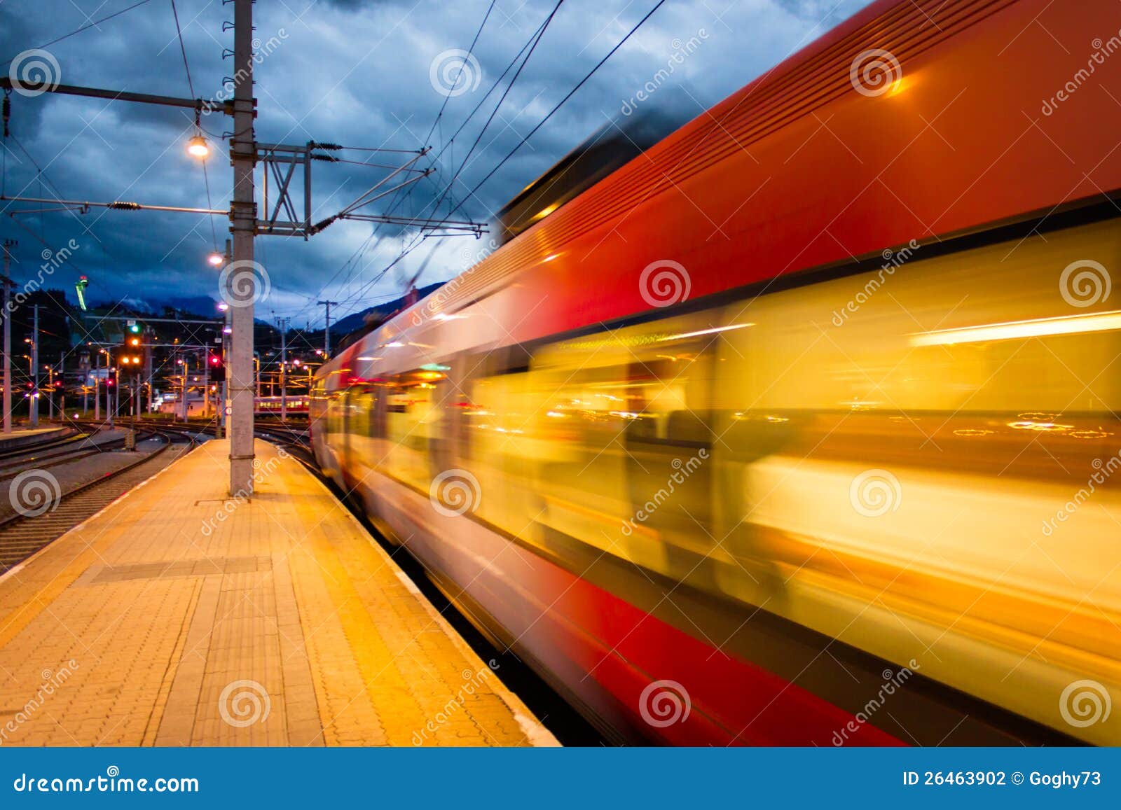 Train leaving stock photo. Image of station, arrival - 26463902