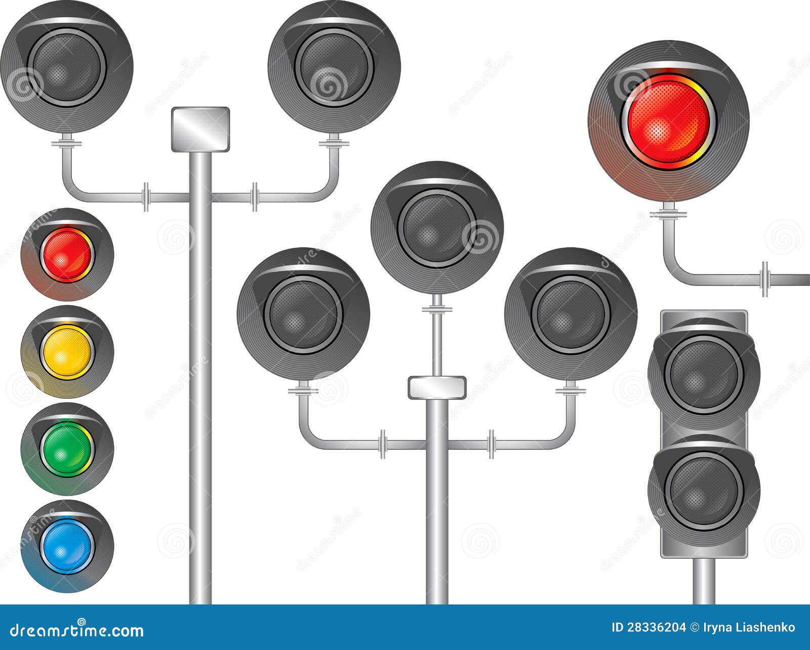 Train lights stock vector. Illustration of accessibility - 28336204