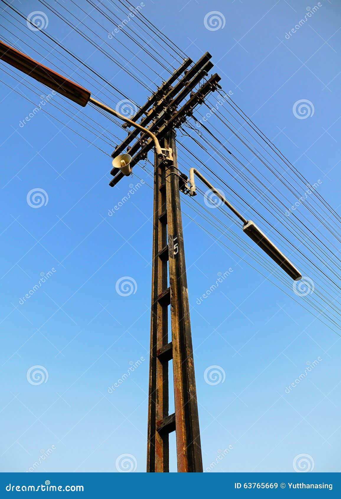 Train line cables stock image. Image of line, cables - 63765669