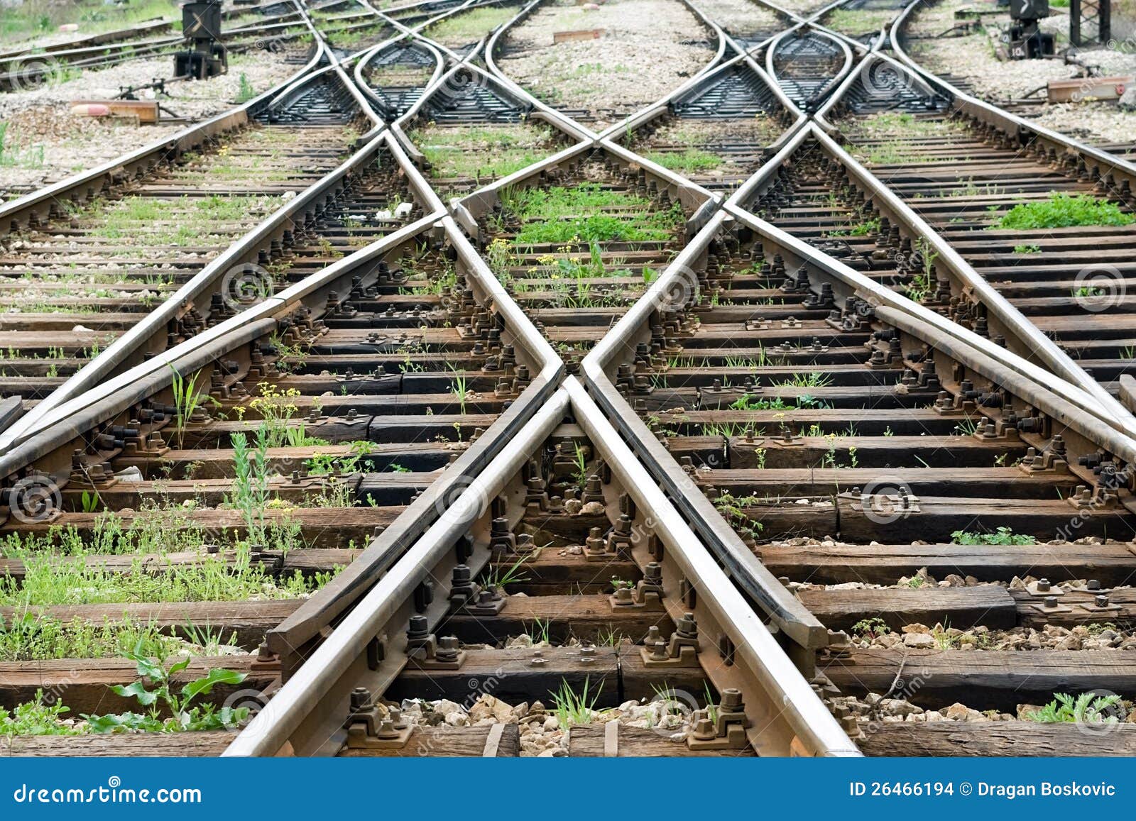 Train line crossing stock photo. Image of complexity - 26466194