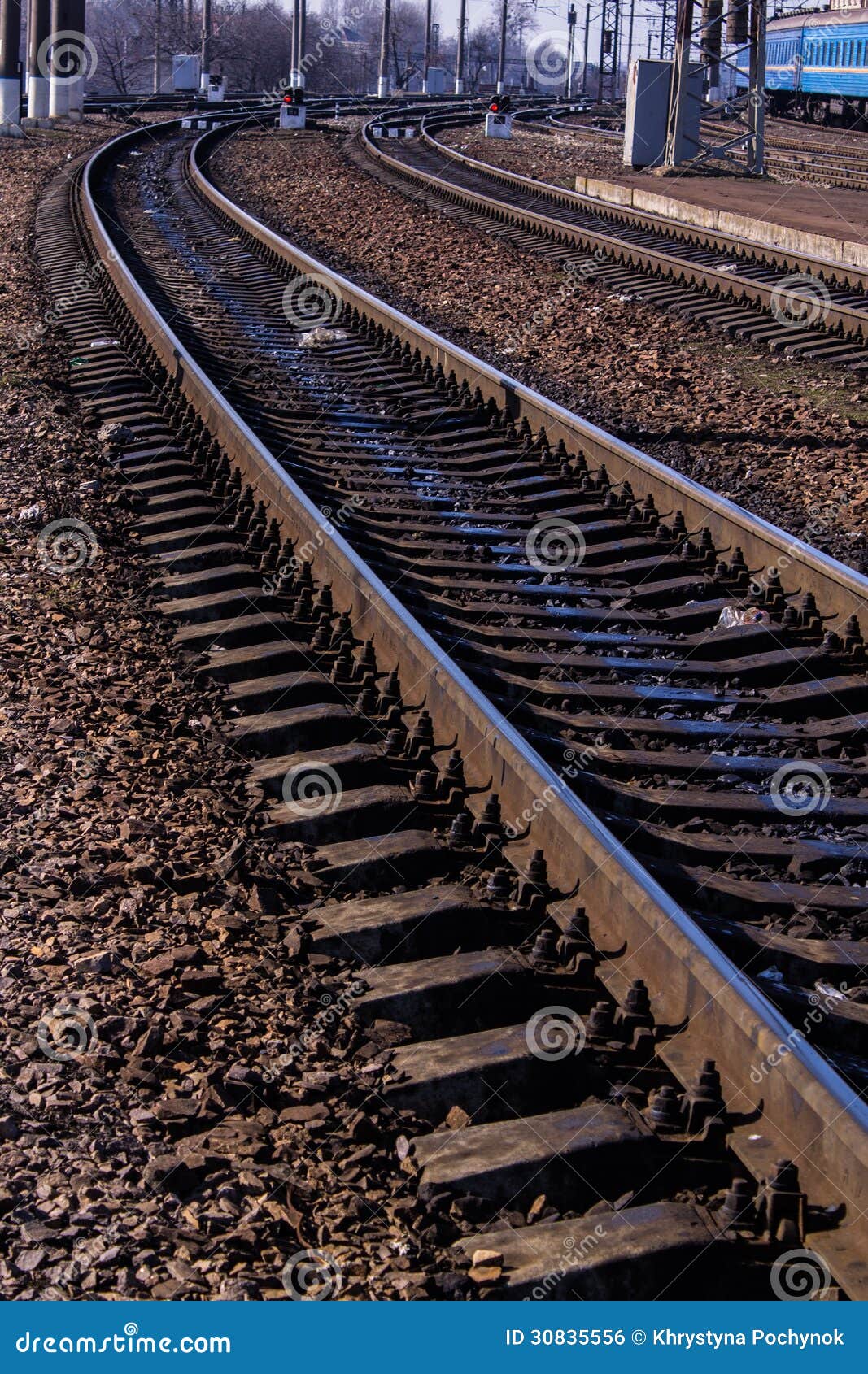 Train line stock photo. Image of transport, cargo, railroad - 30835556