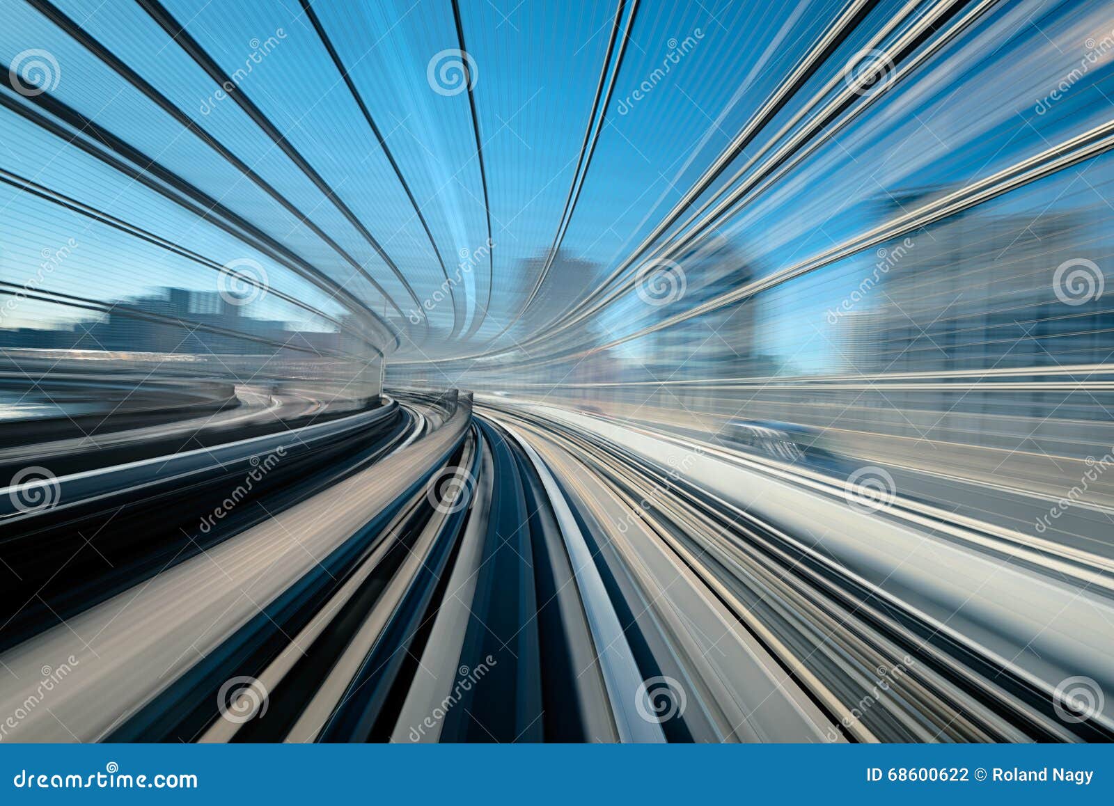 Train line motion blur. stock photo. Image of rail, color - 68600622