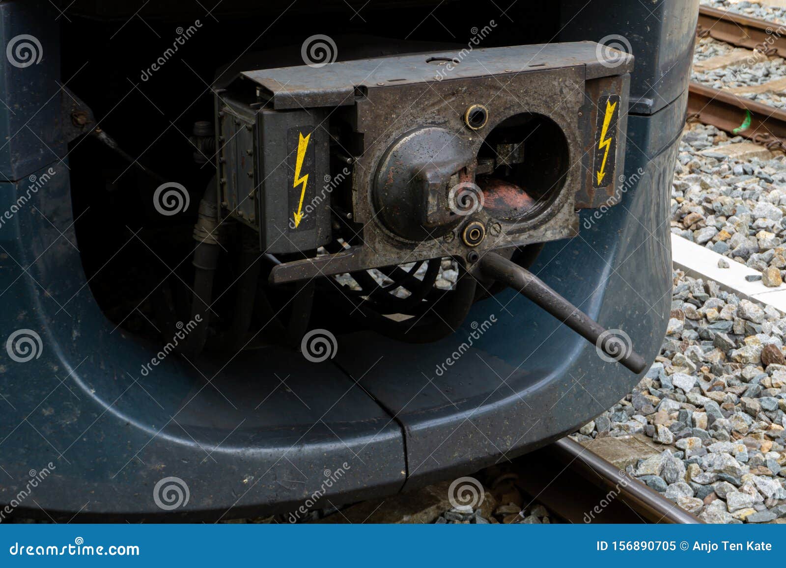 Train Link on a Dutch Train. Stock Image - Image of transport, railways ...