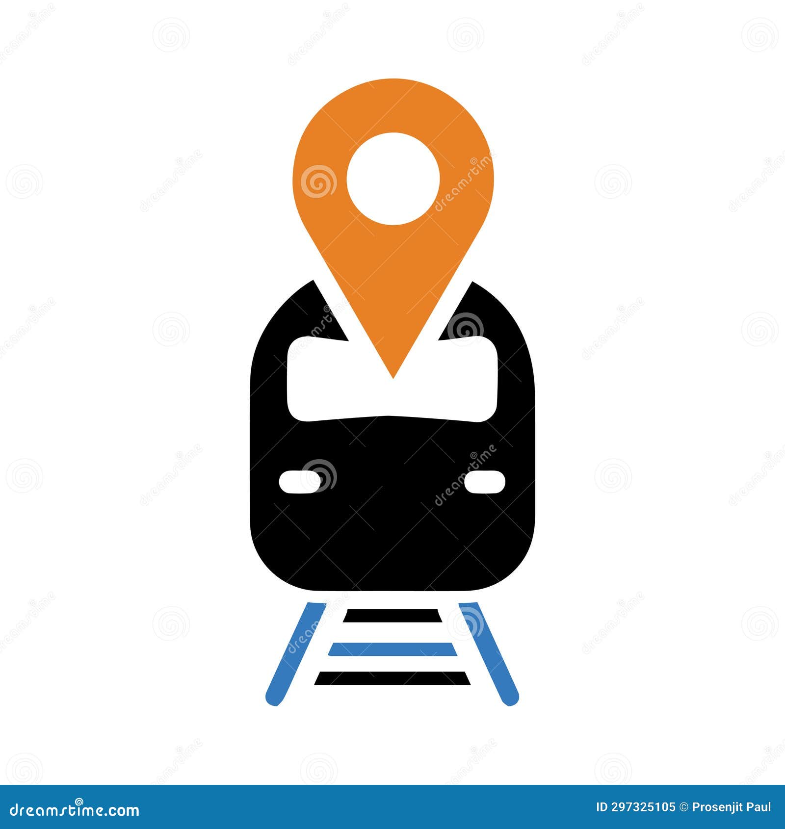 Train, Location, Pin, Car, Train Location Pin Icon Stock Vector ...