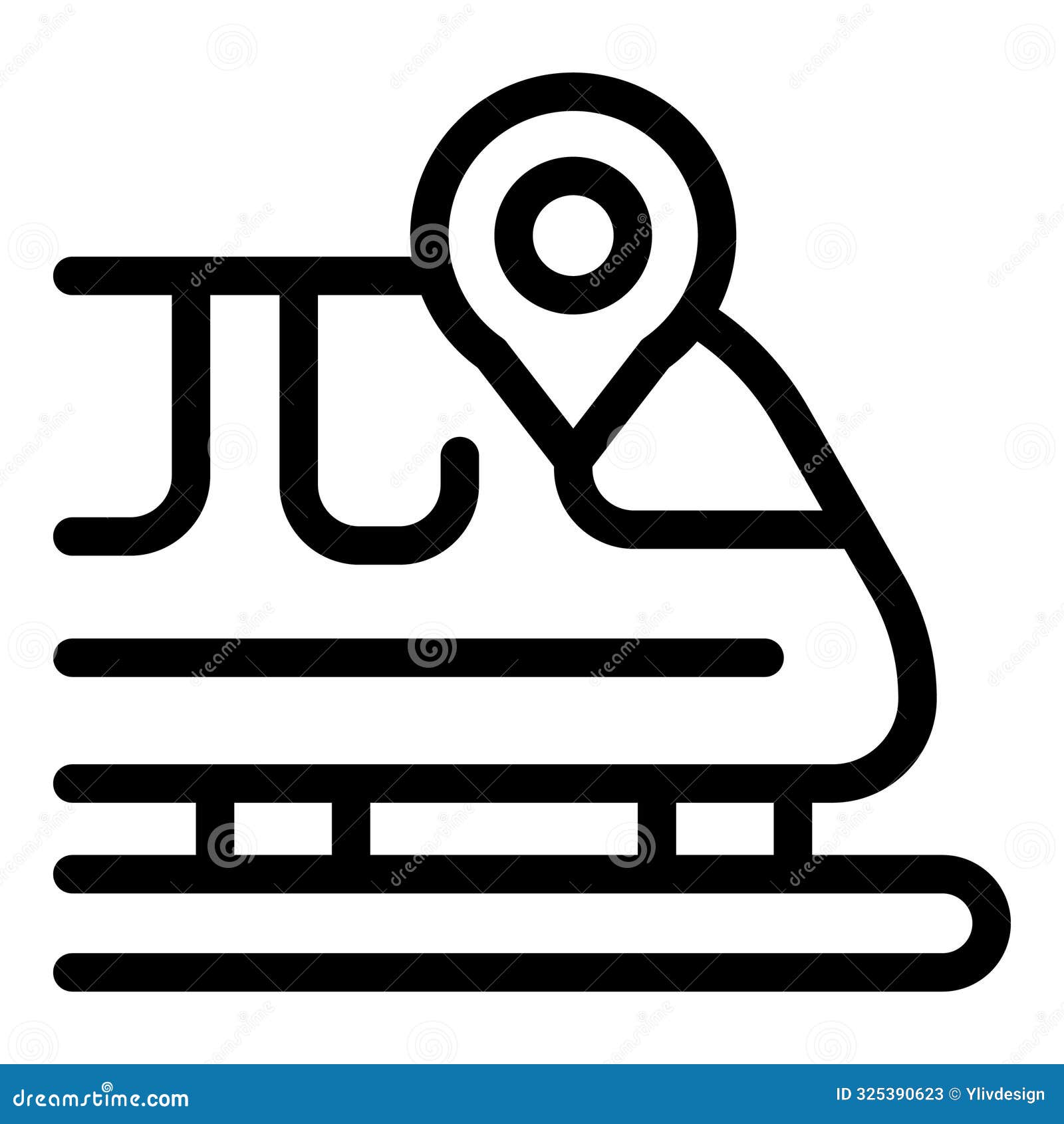 Train Location Showing Public Transport Tracking System Stock ...