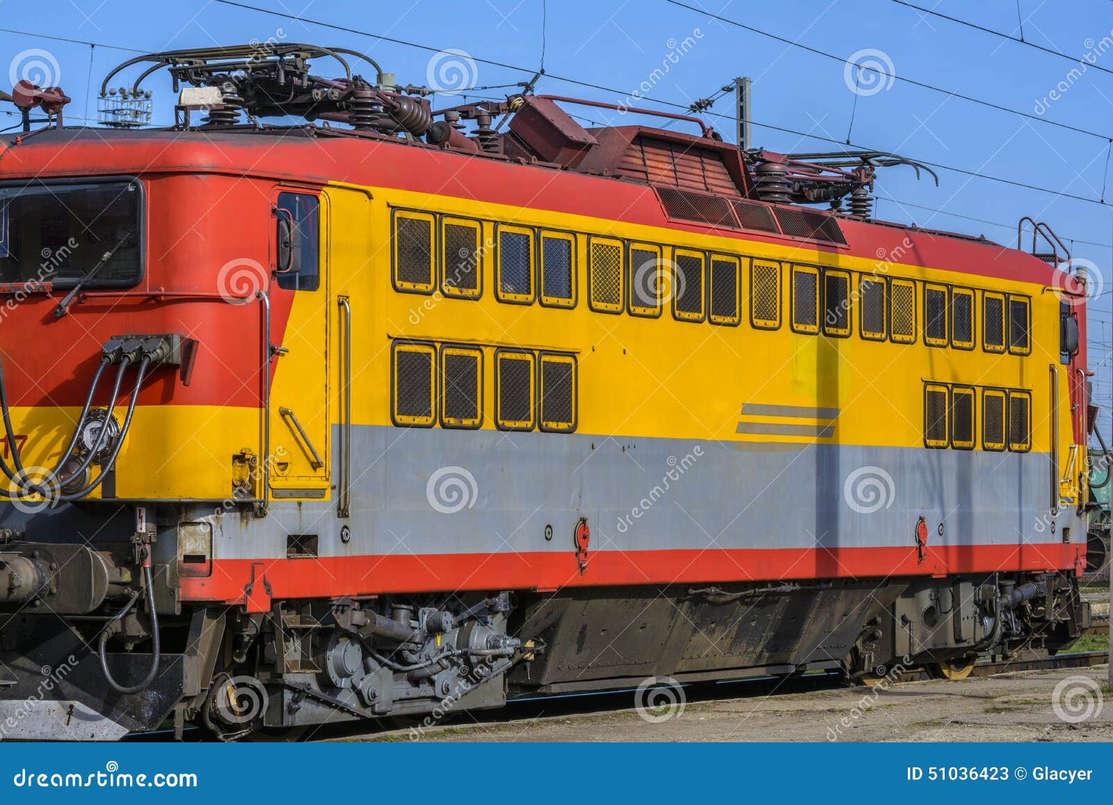 Train locomotive stock image. Image of electric, platform - 51036423