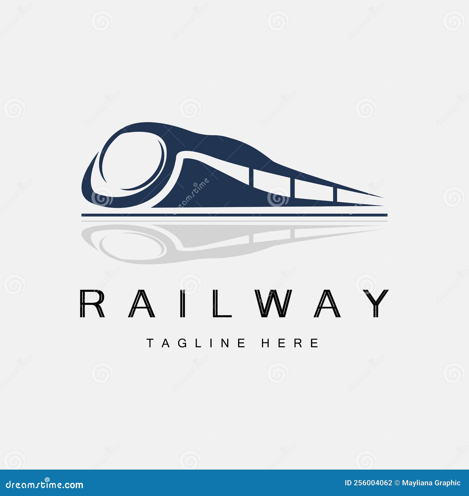 Train Logo Design. Fast Train Track Vector, Fast Transport Vehicle ...