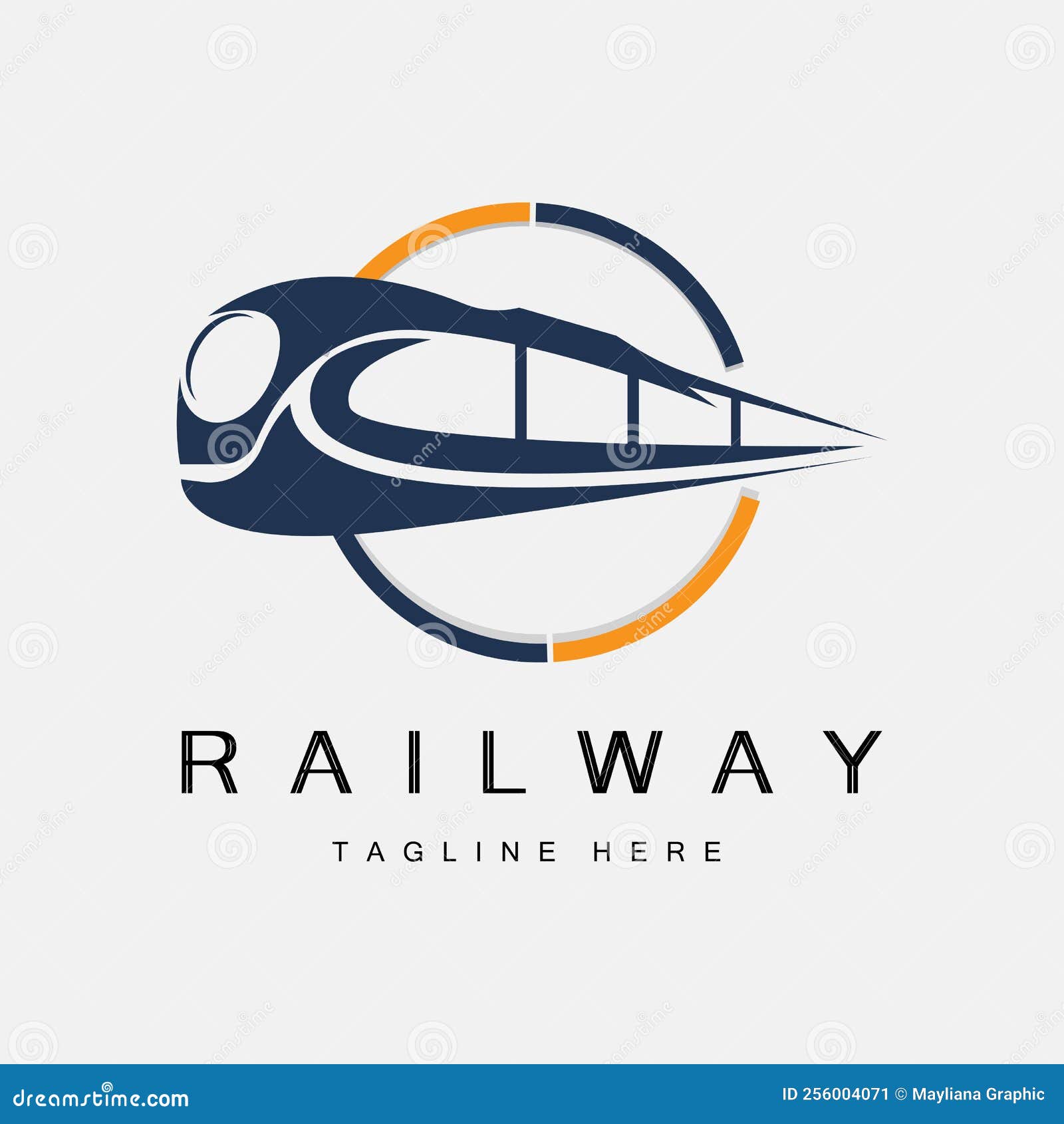 Train Logo Design. Fast Train Track Vector, Fast Transport Vehicle ...