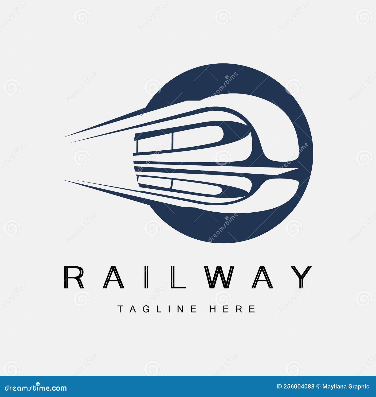 Train Logo Design. Fast Train Track Vector, Fast Transport Vehicle ...