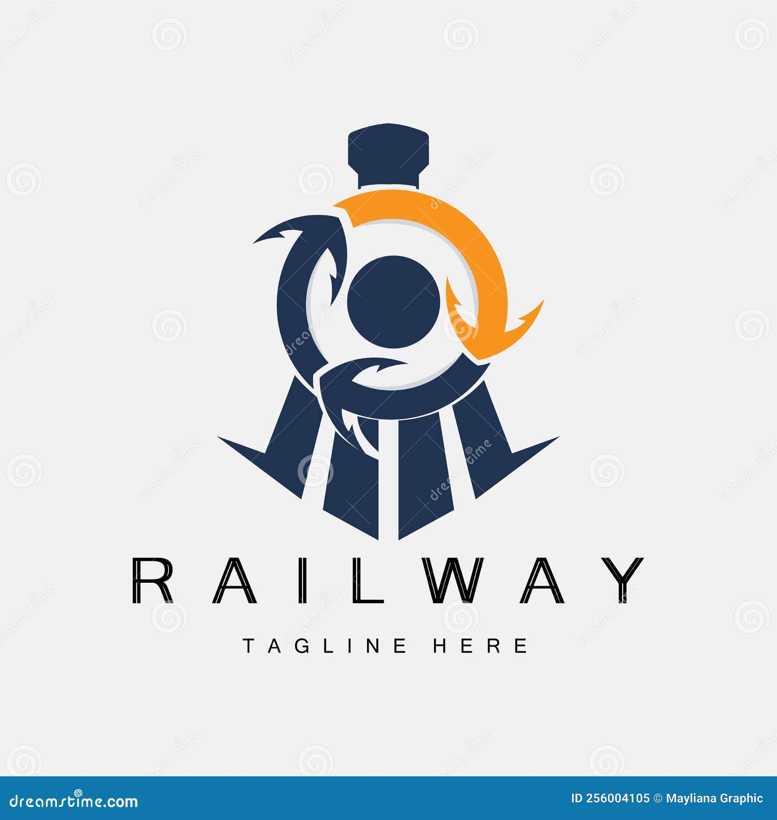 Train Logo Design. Fast Train Track Vector, Fast Transport Vehicle ...