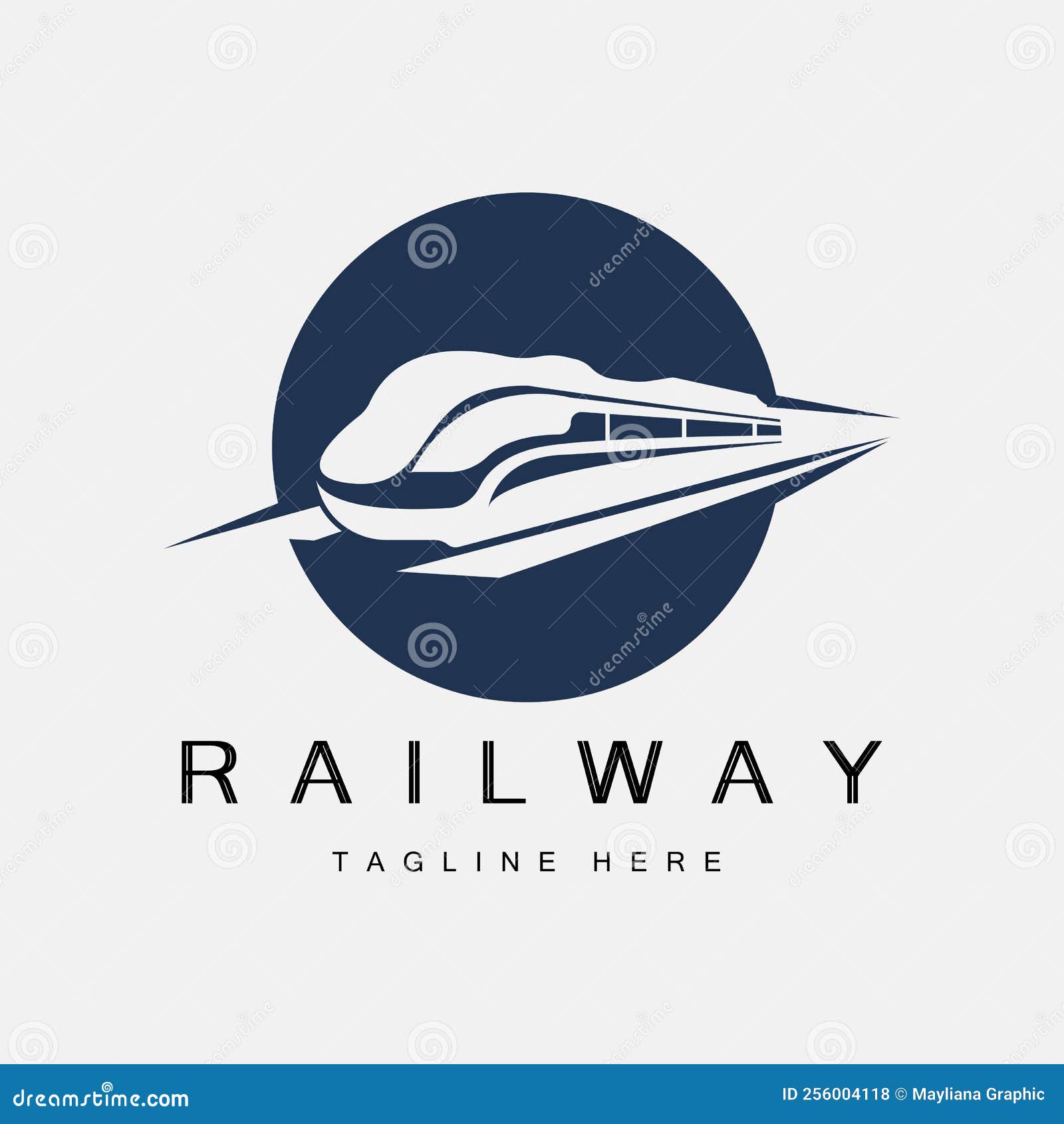 Train Logo Design. Fast Train Track Vector, Fast Transport Vehicle ...