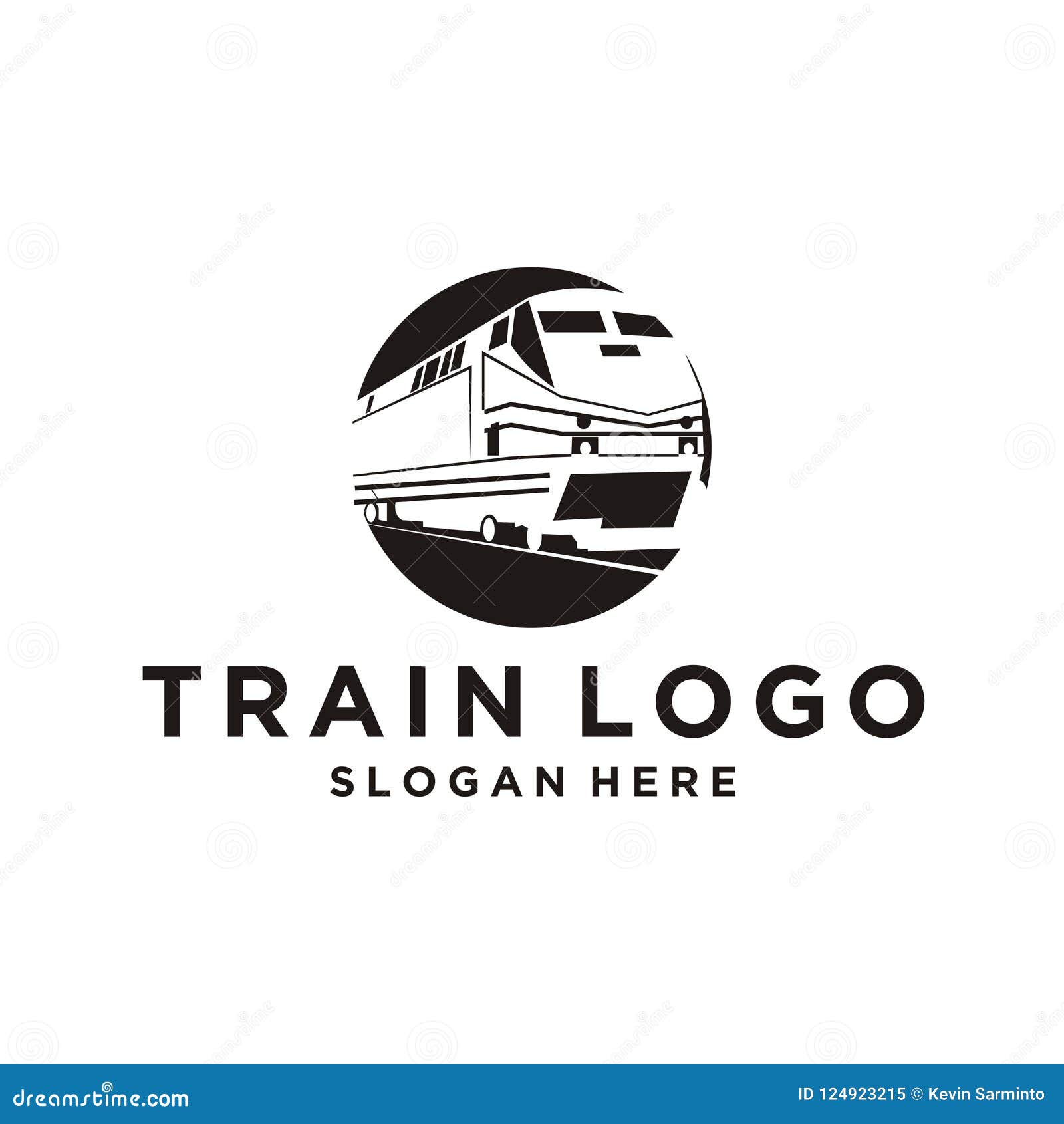 Train logo design stock vector. Illustration of railway - 124923215