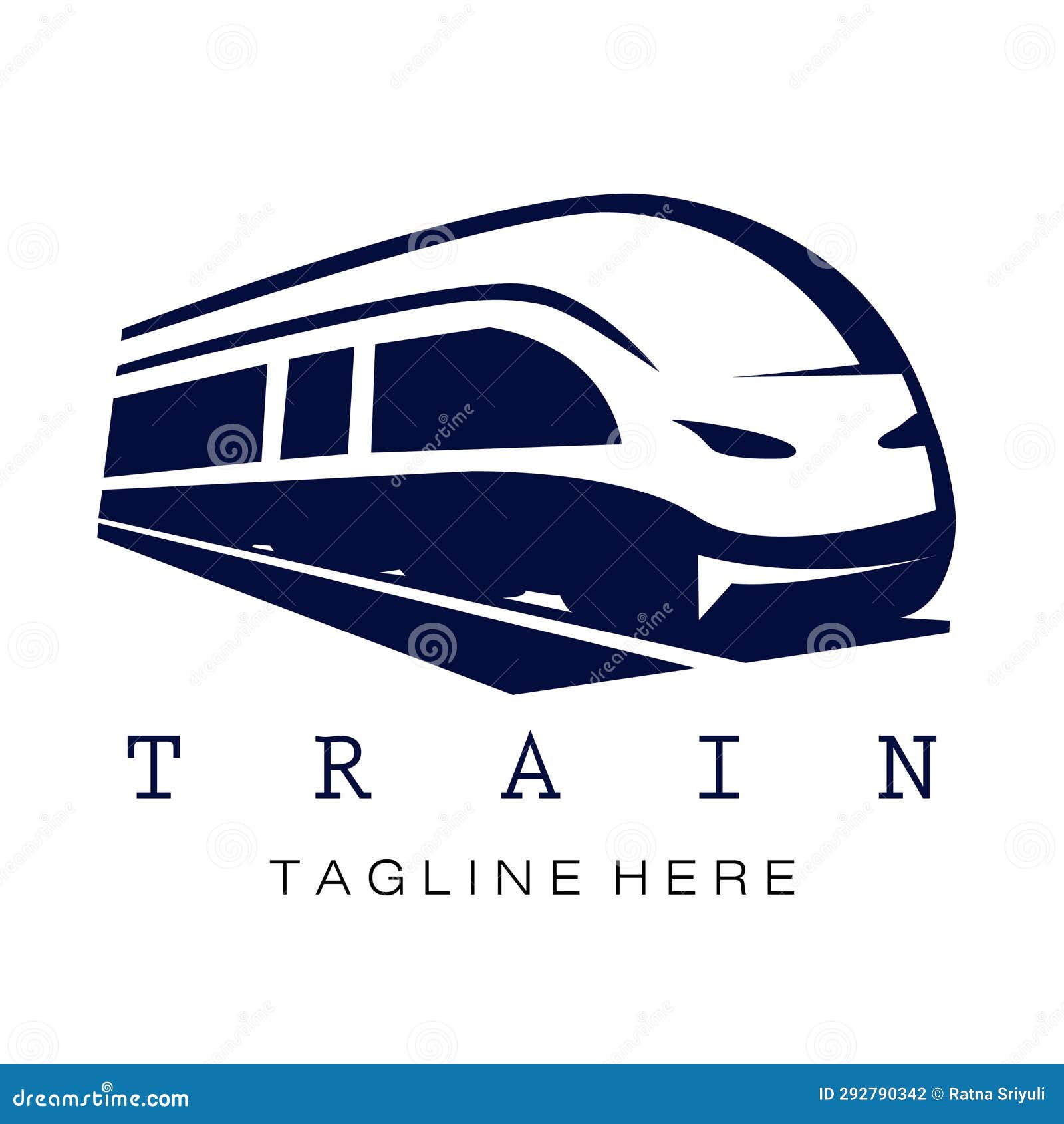 Train Logo Design Vector Flat Illustration Stock Illustration ...