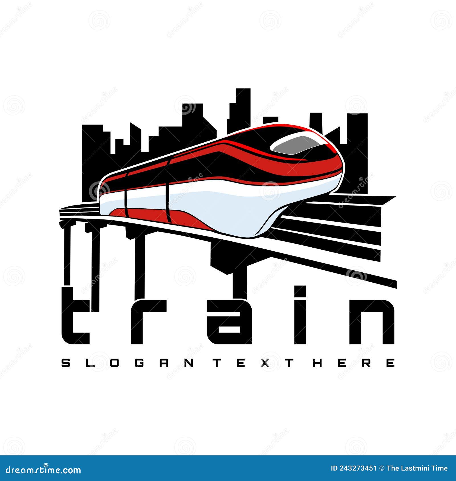 Train Logo Icon Illustration Design Stock Vector - Illustration of ...