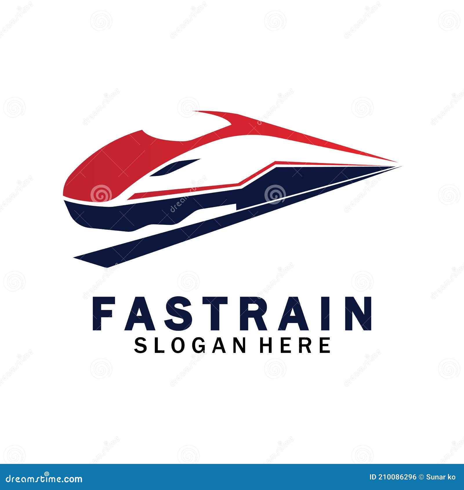 Train Logo Vector Illustration Design.fast Train Logo Stock Vector ...