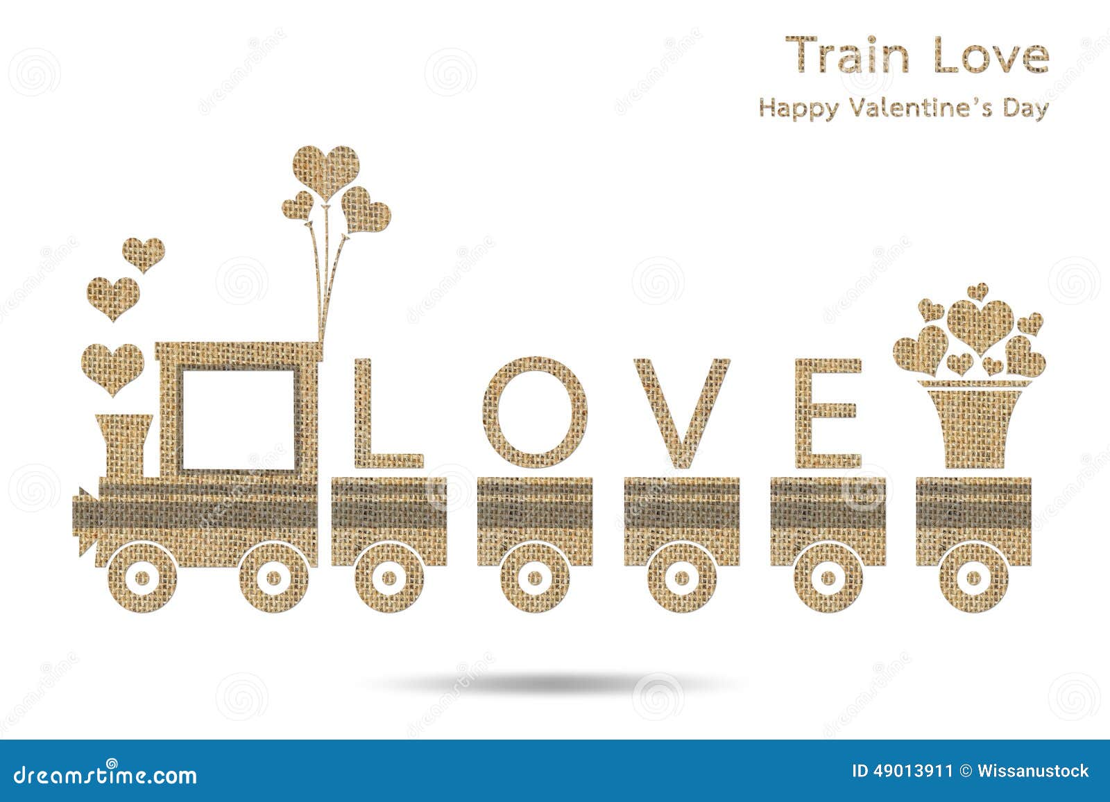 Train with love stock illustration. Illustration of happy - 49013911