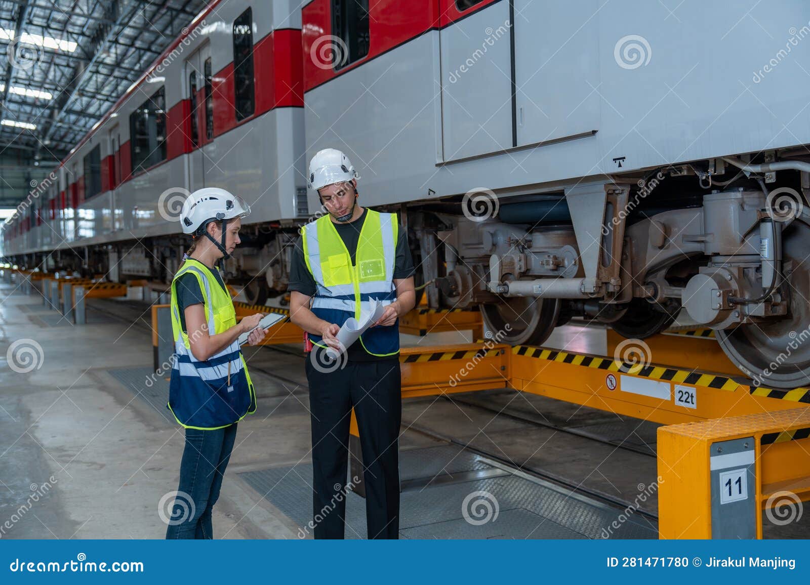 Train maintenance center stock photo. Image of management - 281471780