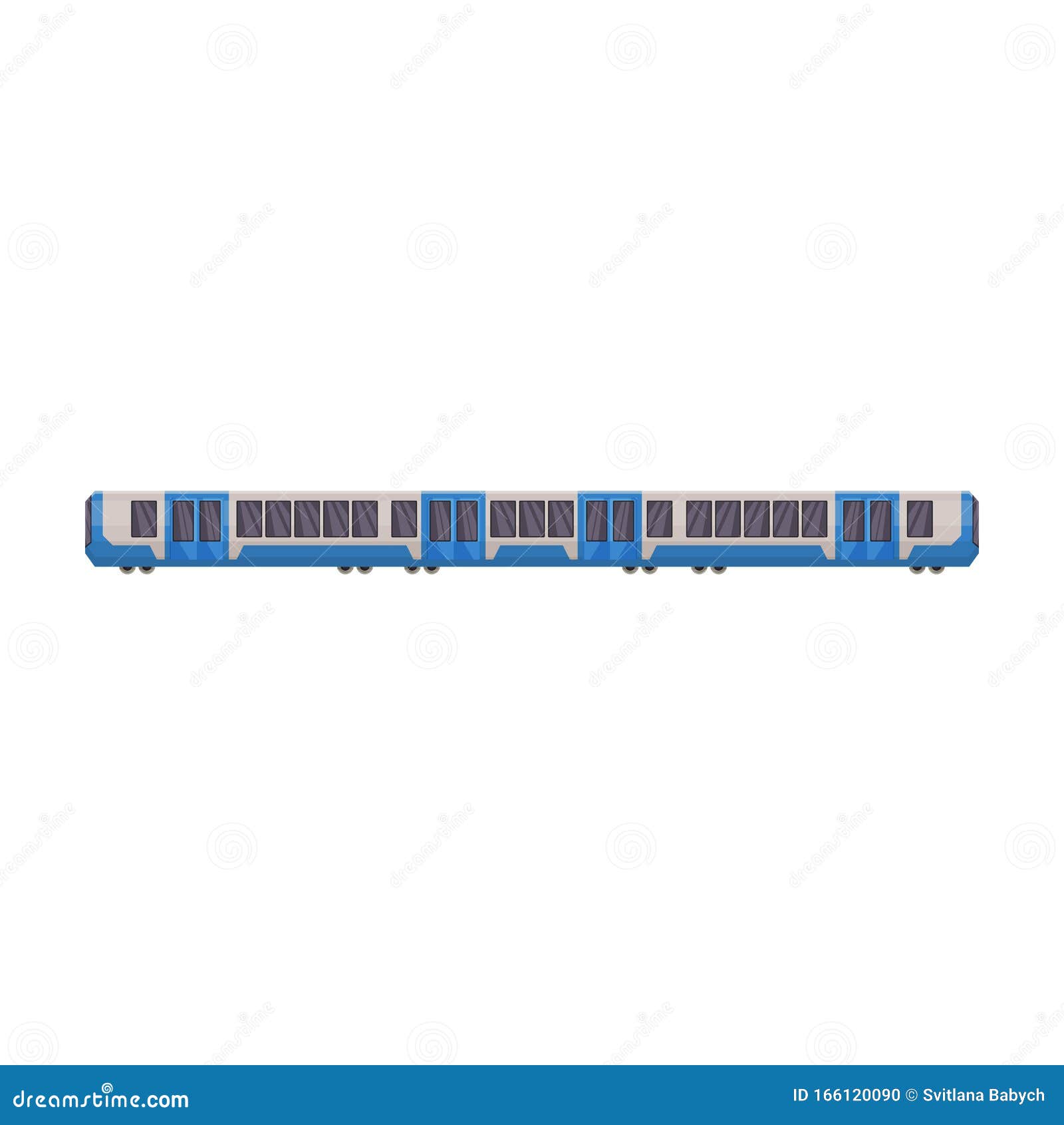 Train of Metro Vector Icon.Cartoon Vector Icon Isolated on White ...