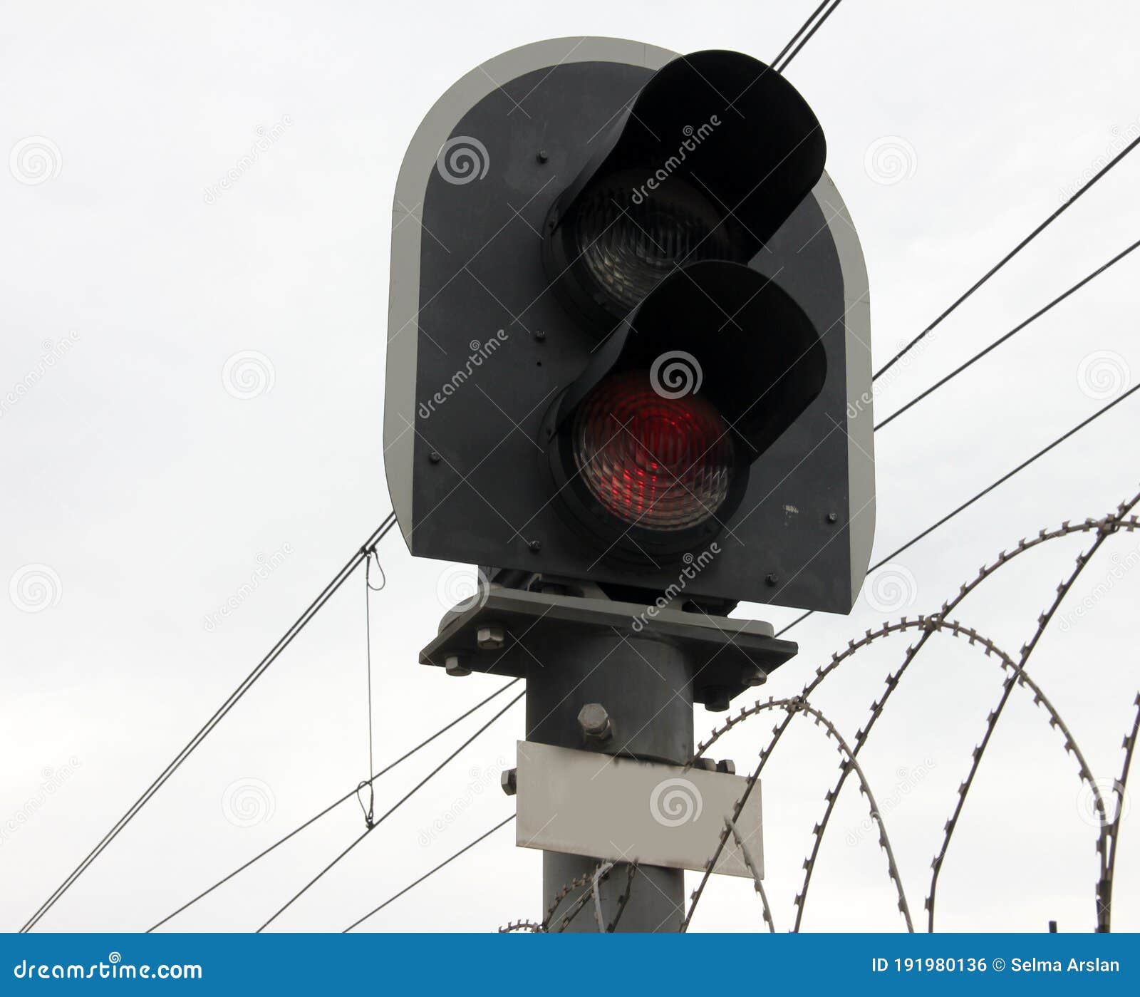 Train and Metro Warning and Warning Lights Stock Photo - Image of ...