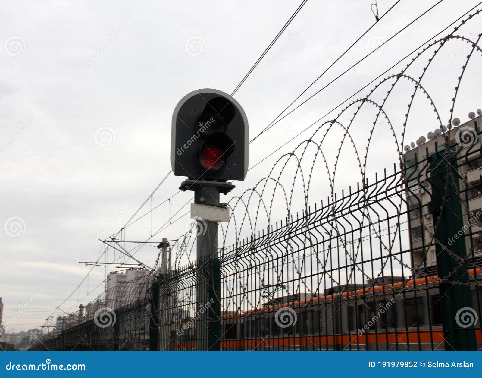 Train and Metro Warning and Warning Lights Stock Photo - Image of level ...
