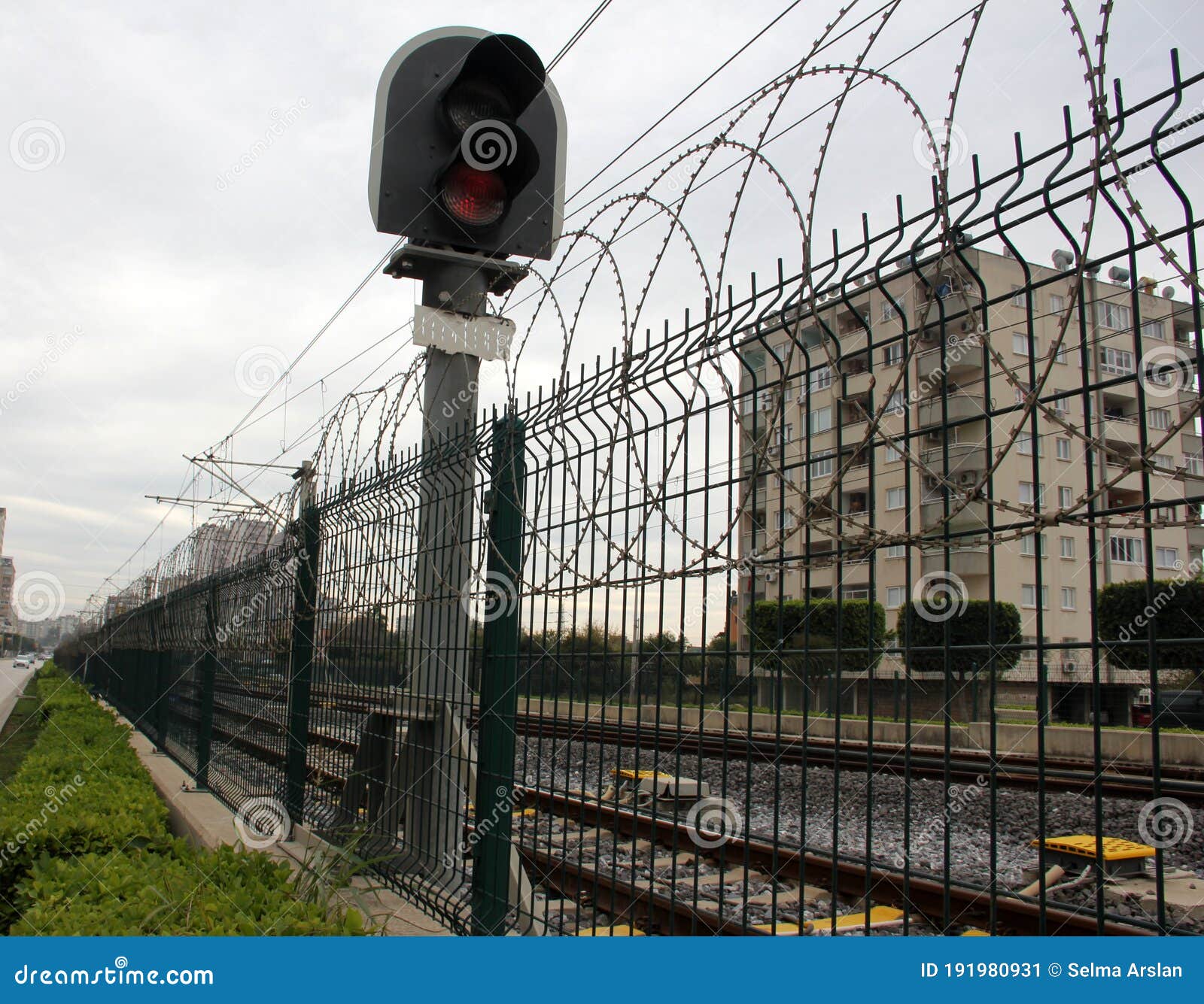 Train and Metro Warning and Warning Lights Stock Image - Image of level ...