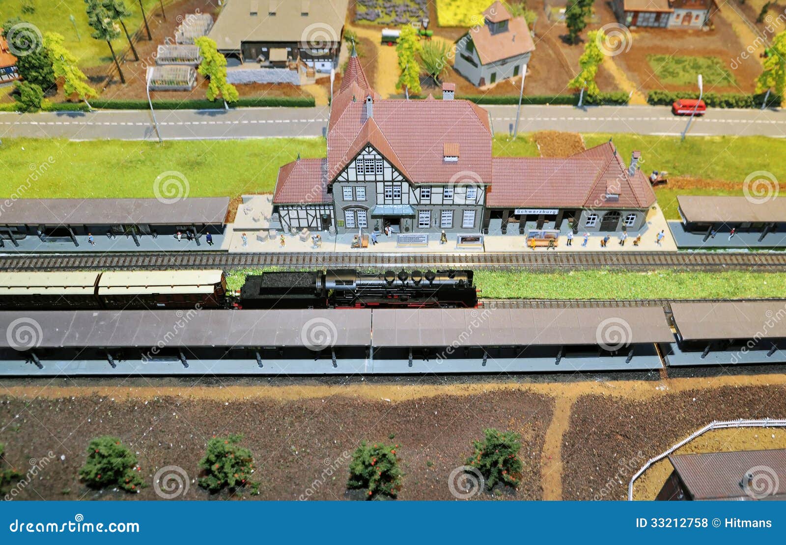 Train Model and City Miniature Editorial Stock Photo - Image of ...