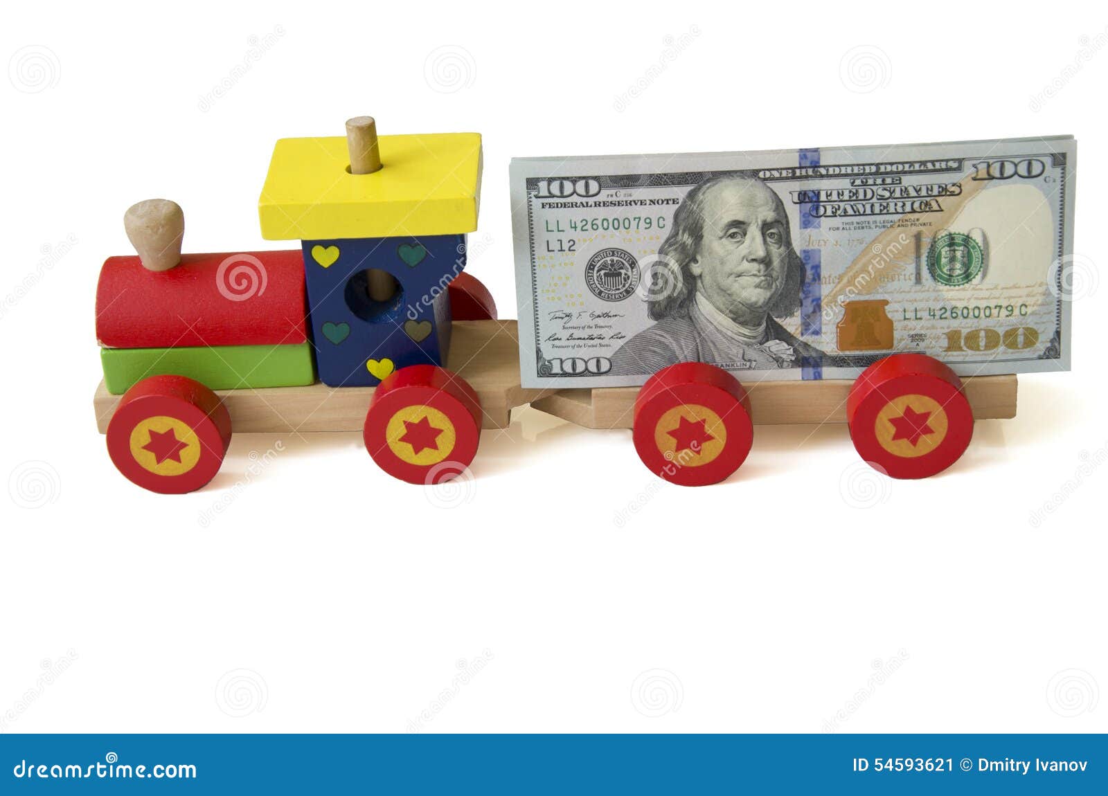 Train With Money Stock Photo - Image: 54593621