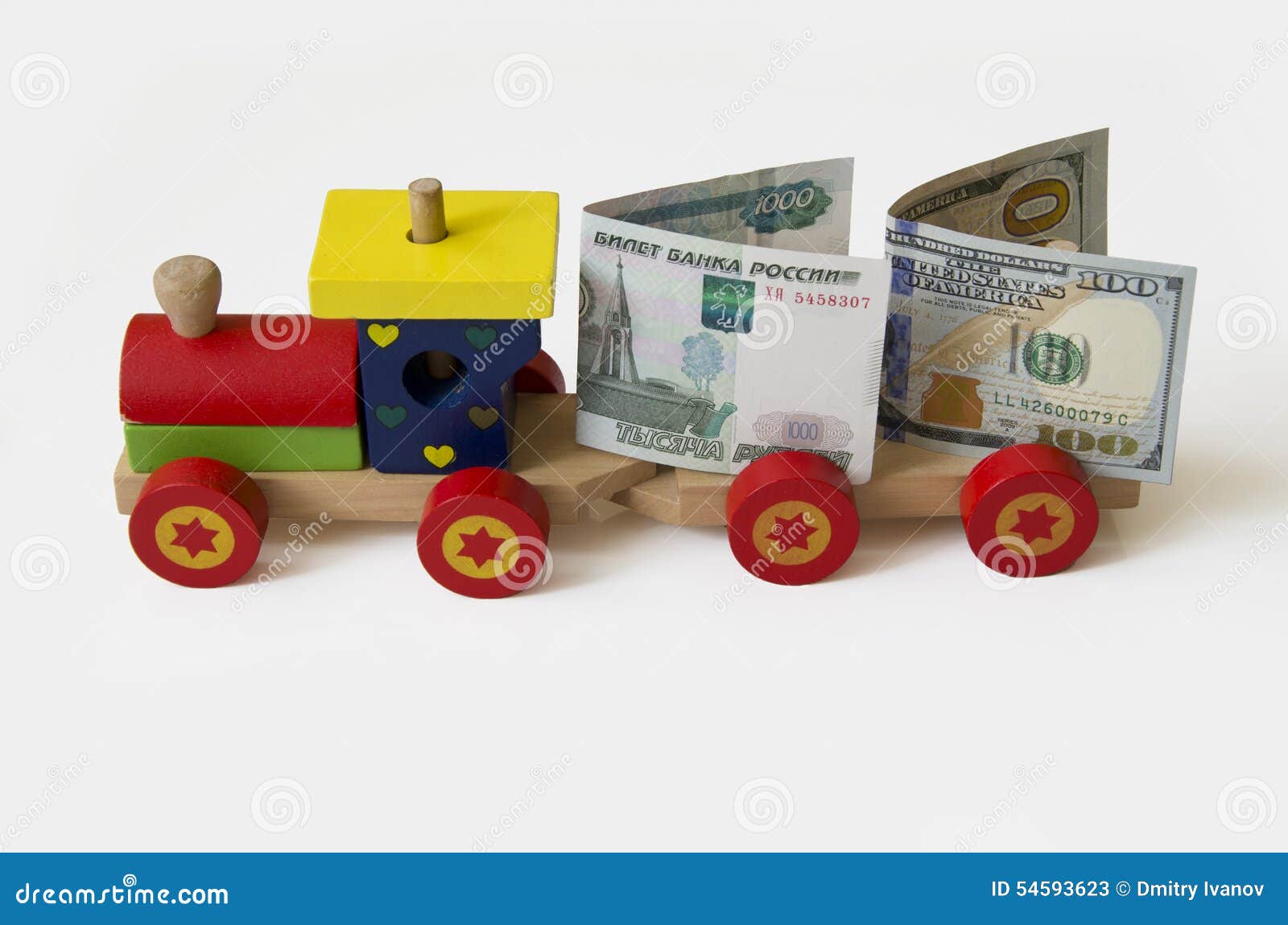 Train with money stock image. Image of business, euro - 54593623