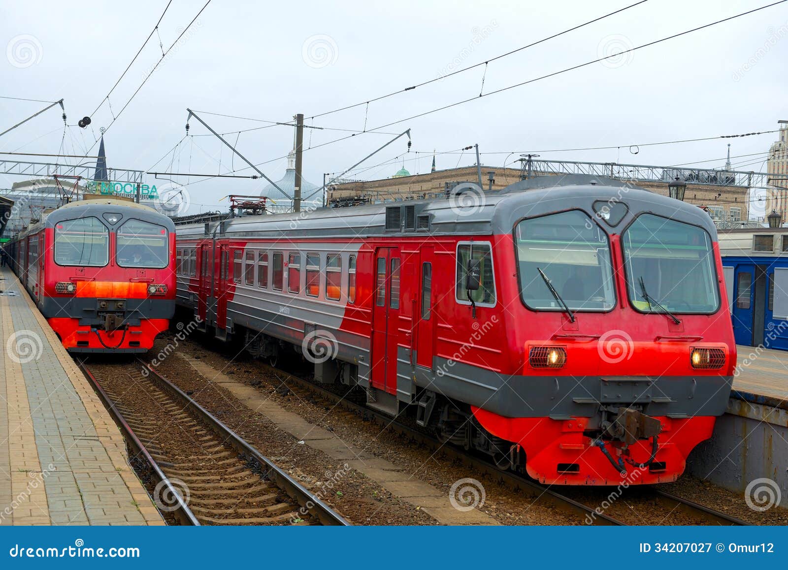 Train on Moscow Passenger Platform Stock Image - Image of moscow ...