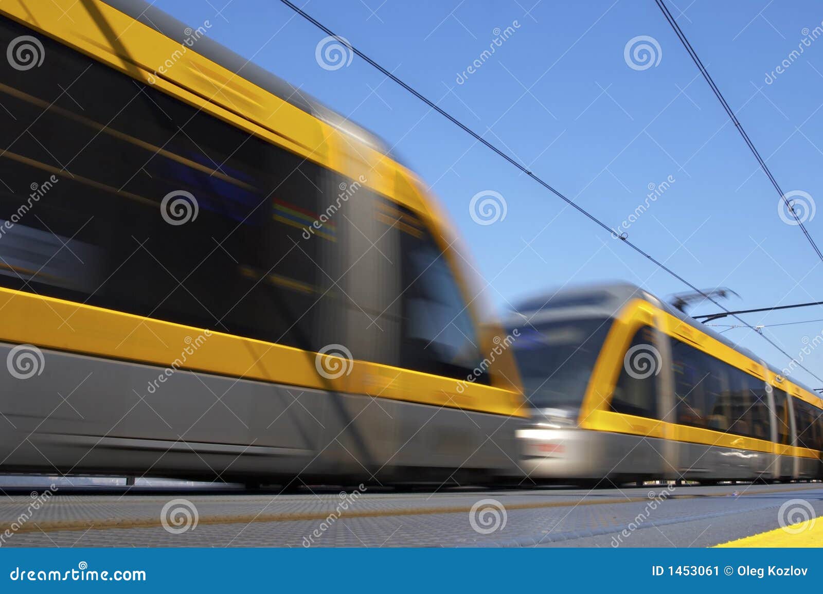 Train in motion stock image. Image of modern, metropolitan - 1453061