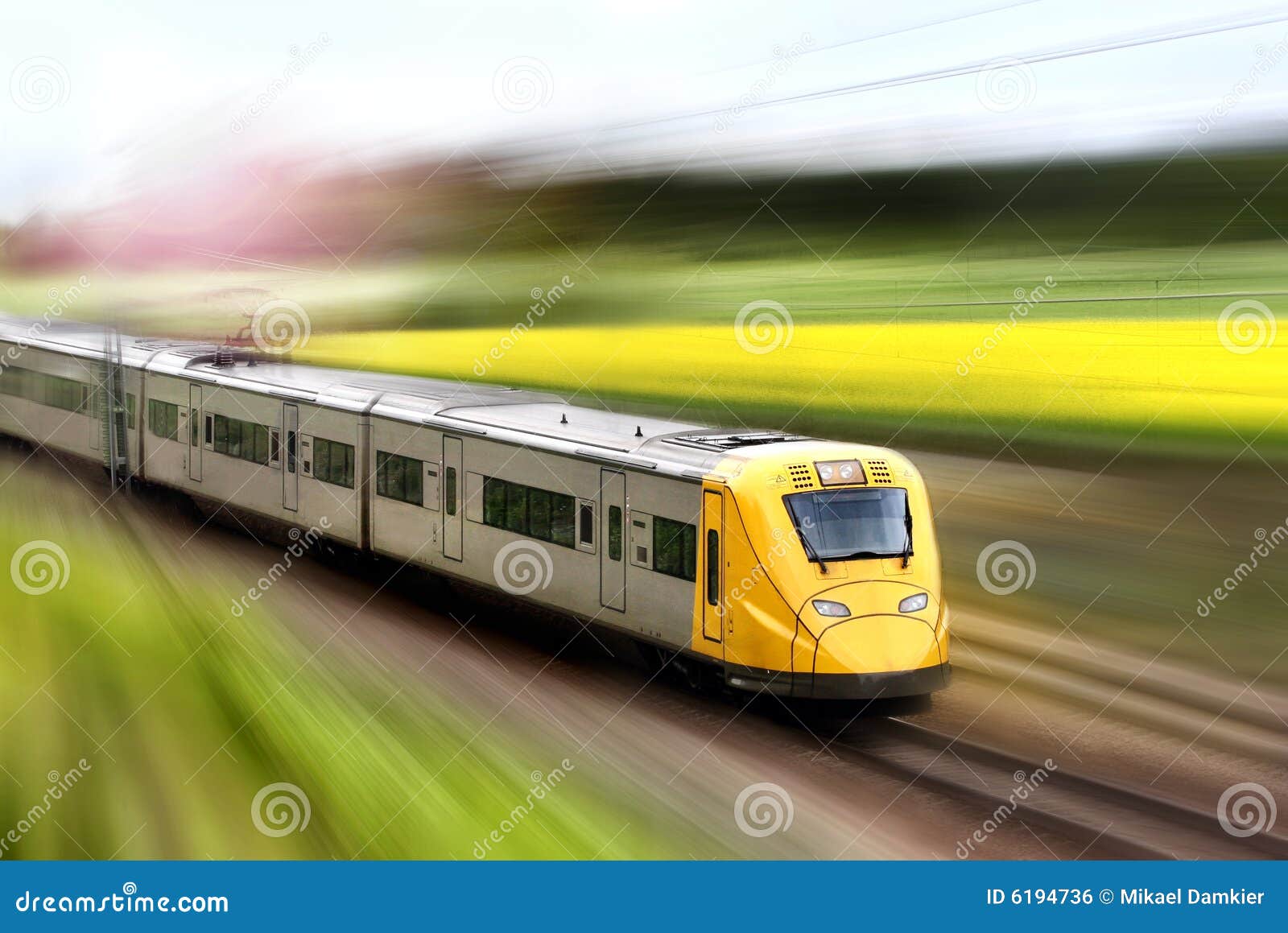 Train in motion stock photo. Image of motion, train, rail - 6194736
