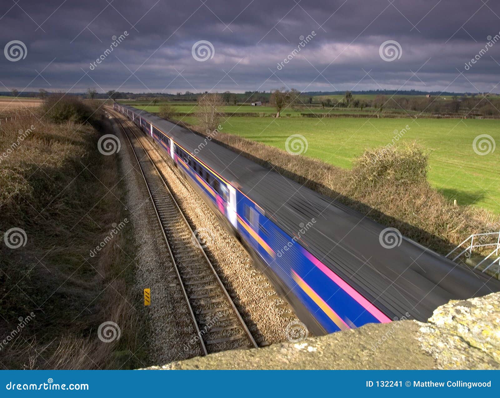 Train on the move stock image. Image of intercity, train - 132241