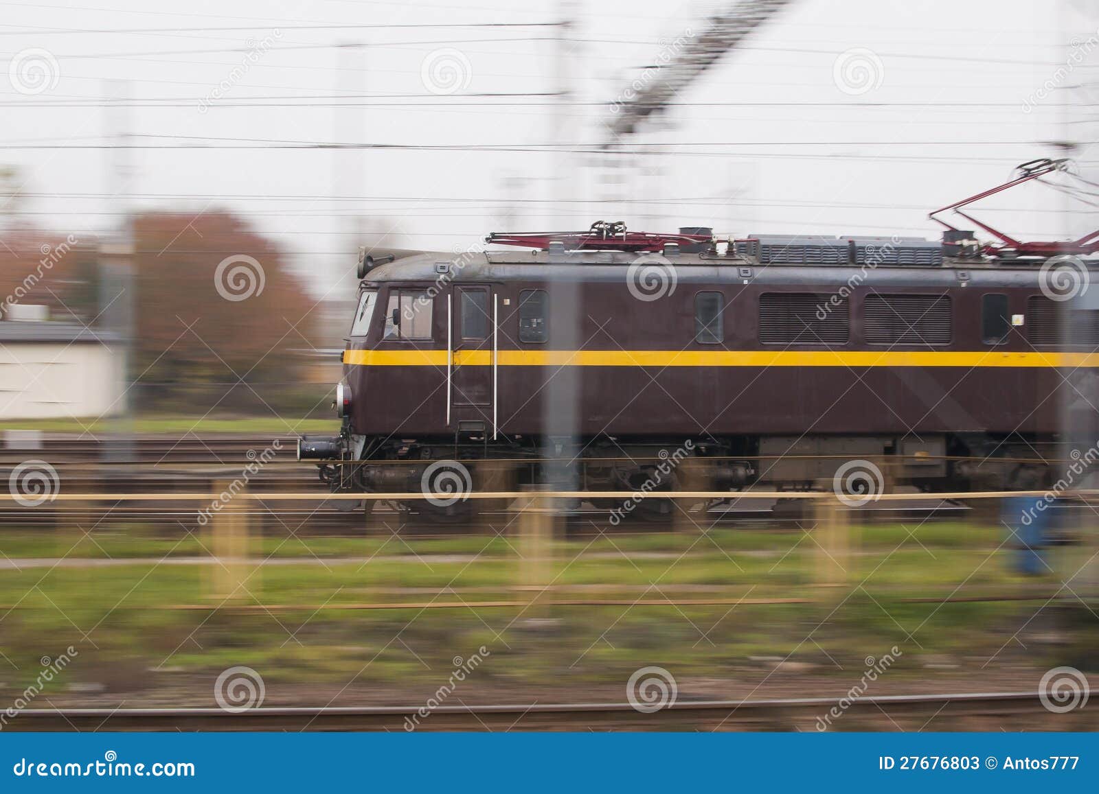 Train in move stock image. Image of passage, perspective - 27676803