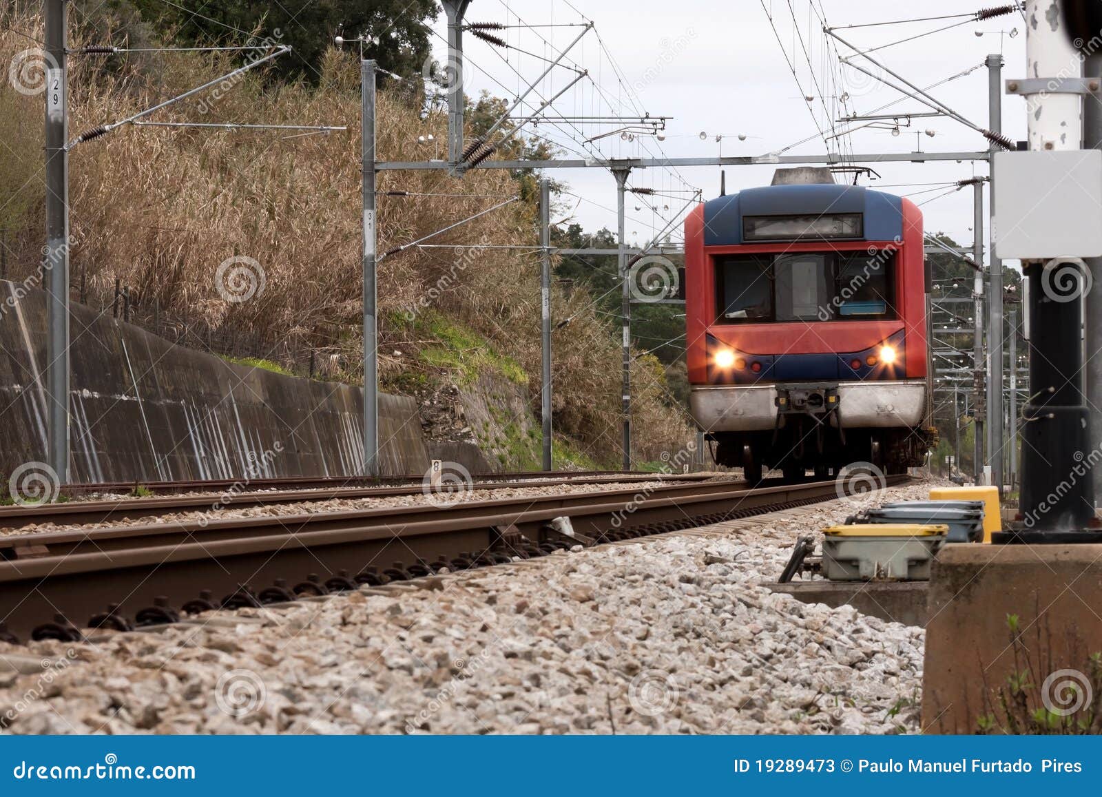 Train in movement stock image. Image of itinerary, green - 19289473