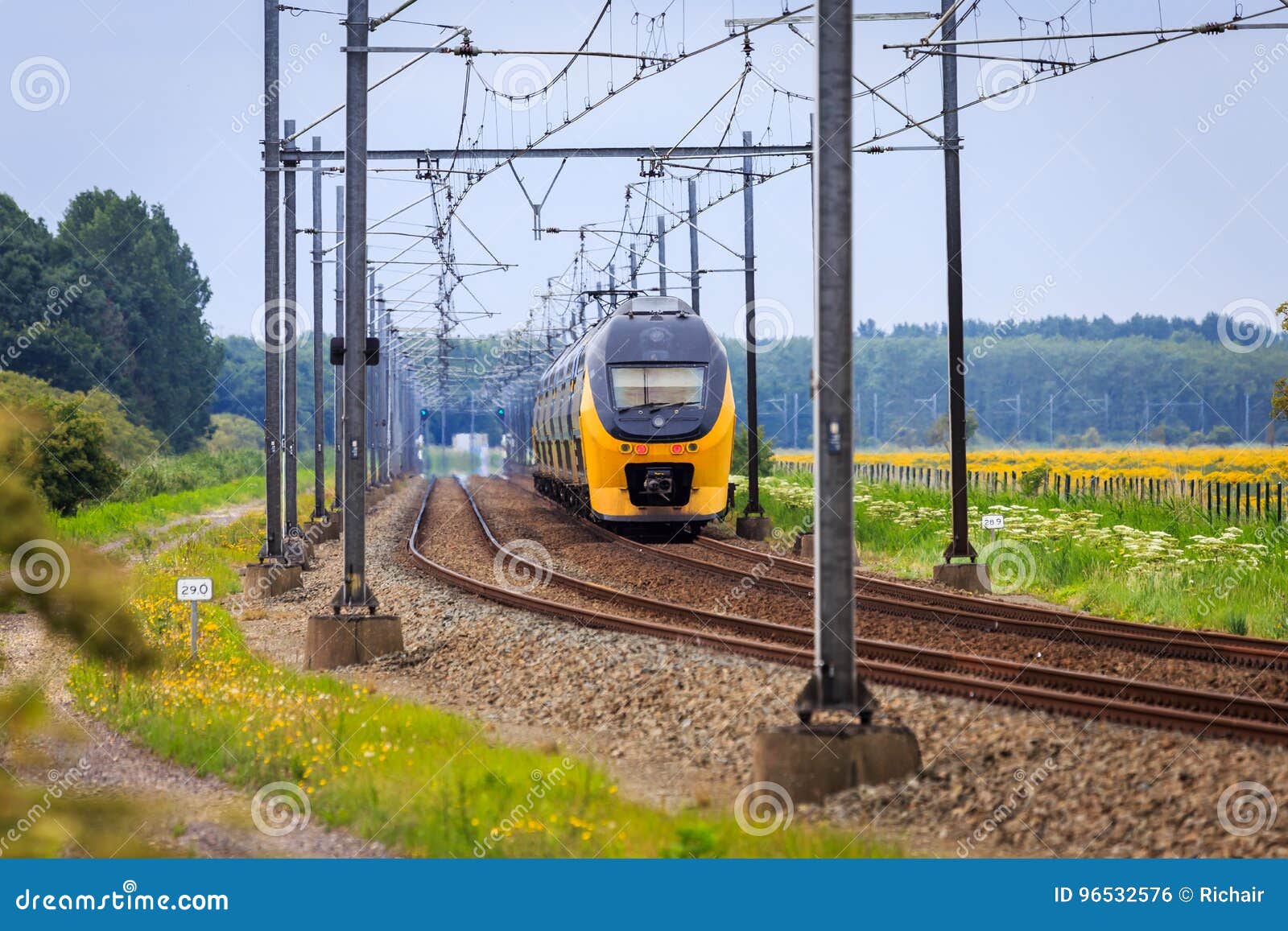 Train Moving In Fog. Ancient Steam Locomotive In Night. Night Train ...