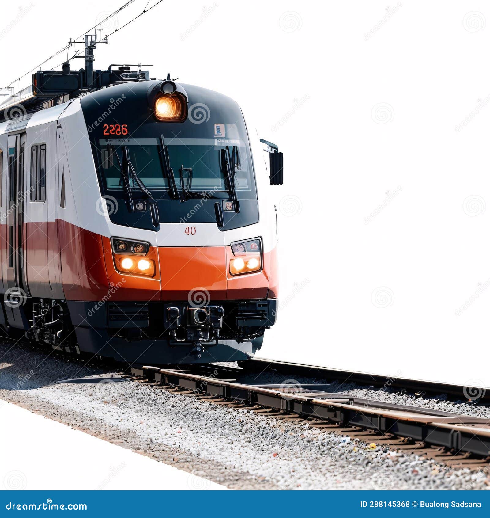 The Train is Moving Fast on the Platform. Stock Illustration ...