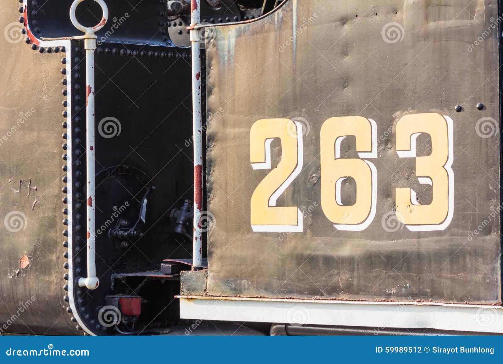 Train number 263 stock photo. Image of texture, travel - 59989512