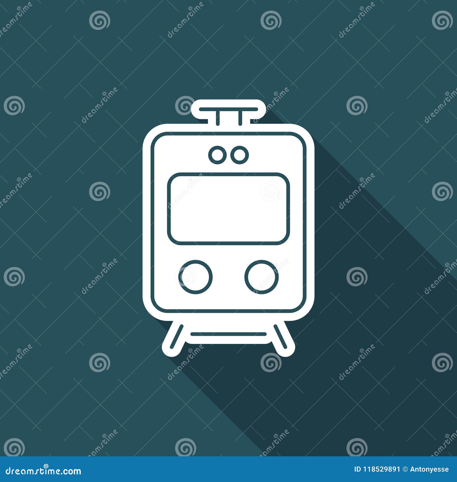 Train Online Booking - Thin Series Stock Vector - Illustration of ...