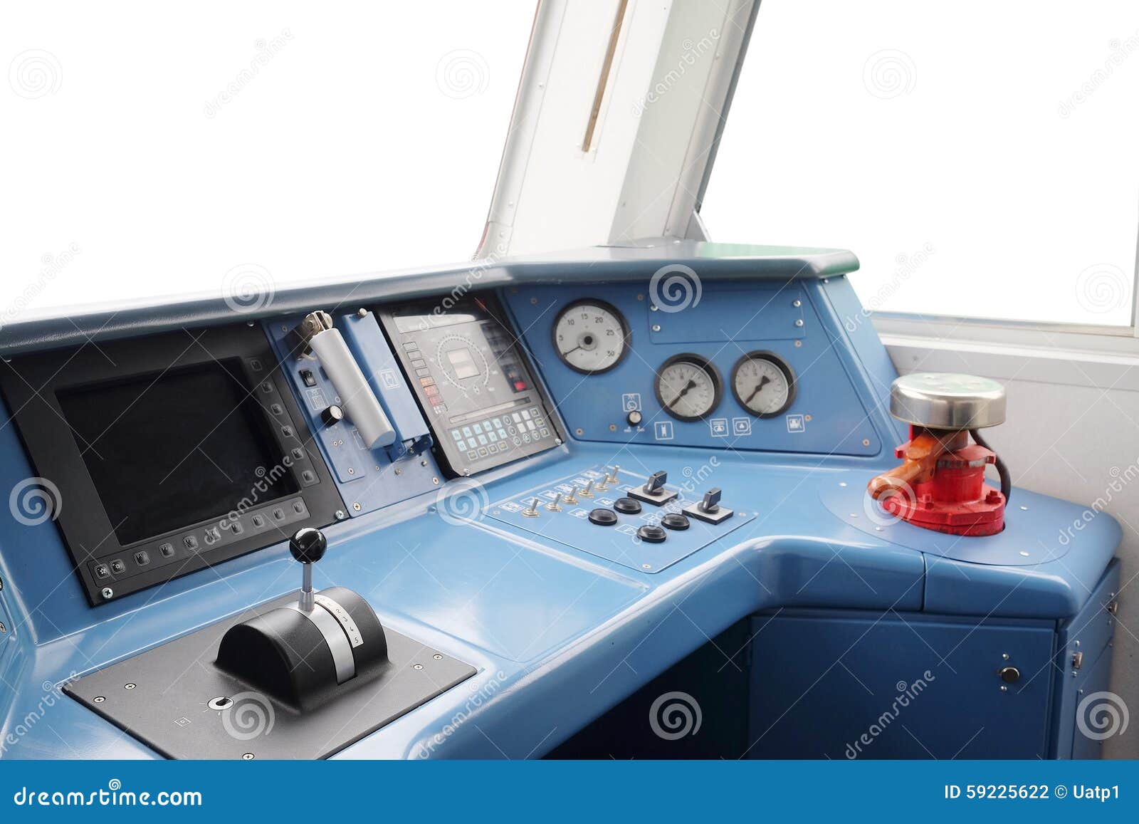 Train operator s cab stock photo. Image of tachometers - 59225622