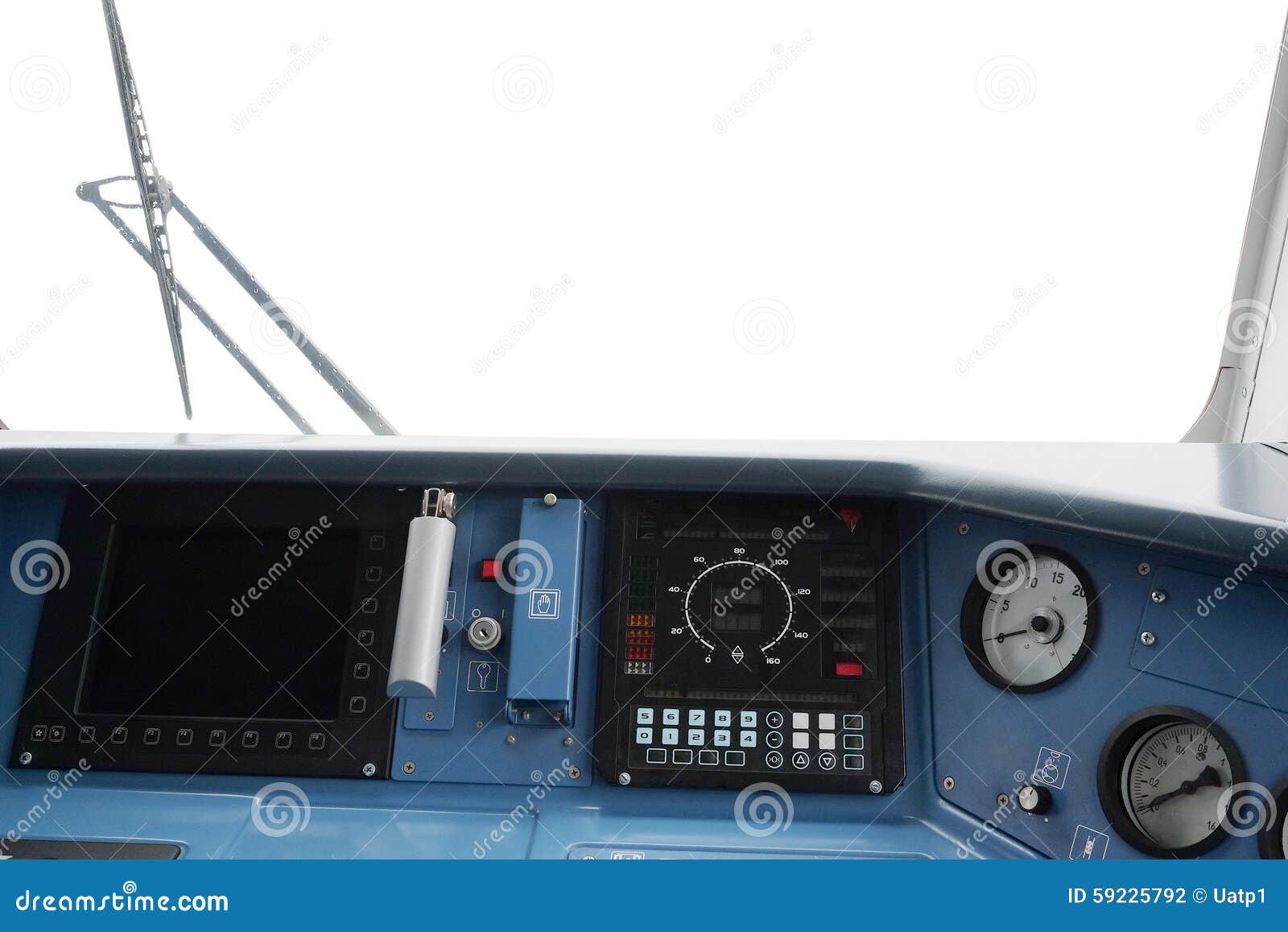 Train operator s cab stock photo. Image of empty, computer - 59225792