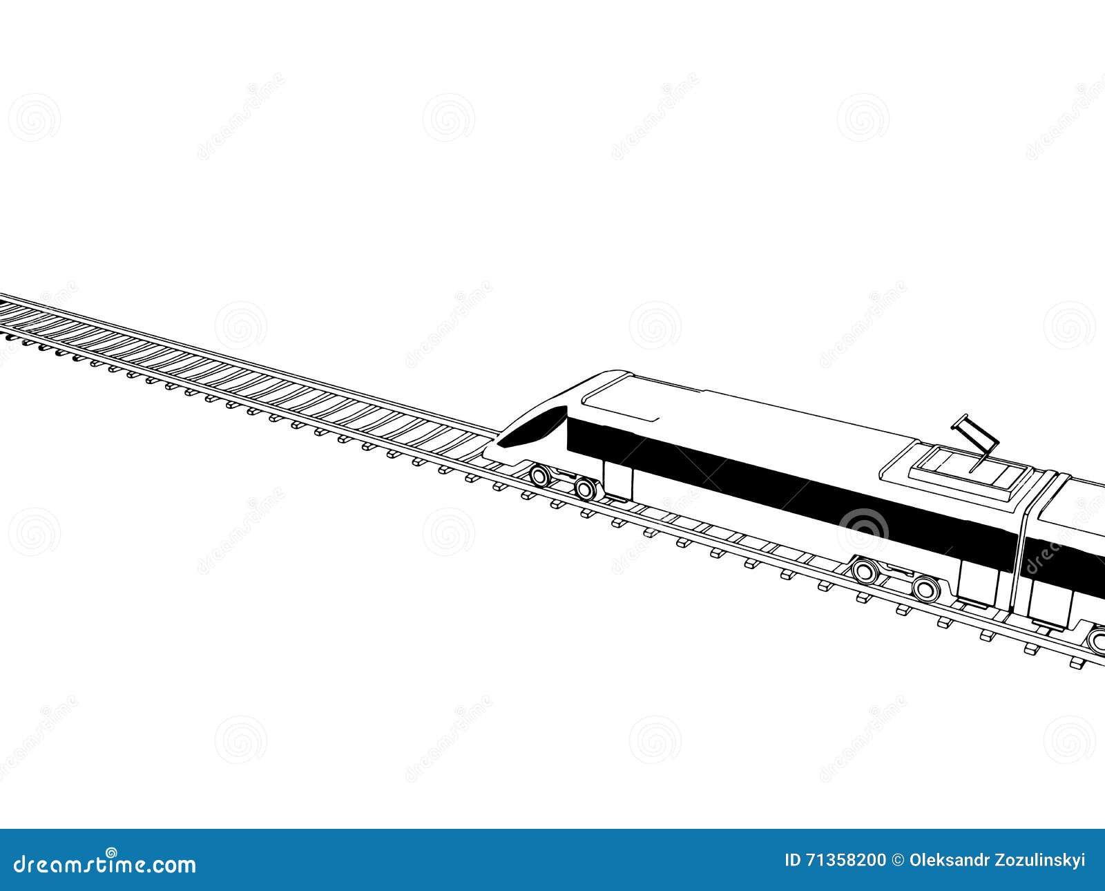 Train outline vector stock vector. Illustration of graphic - 71358200